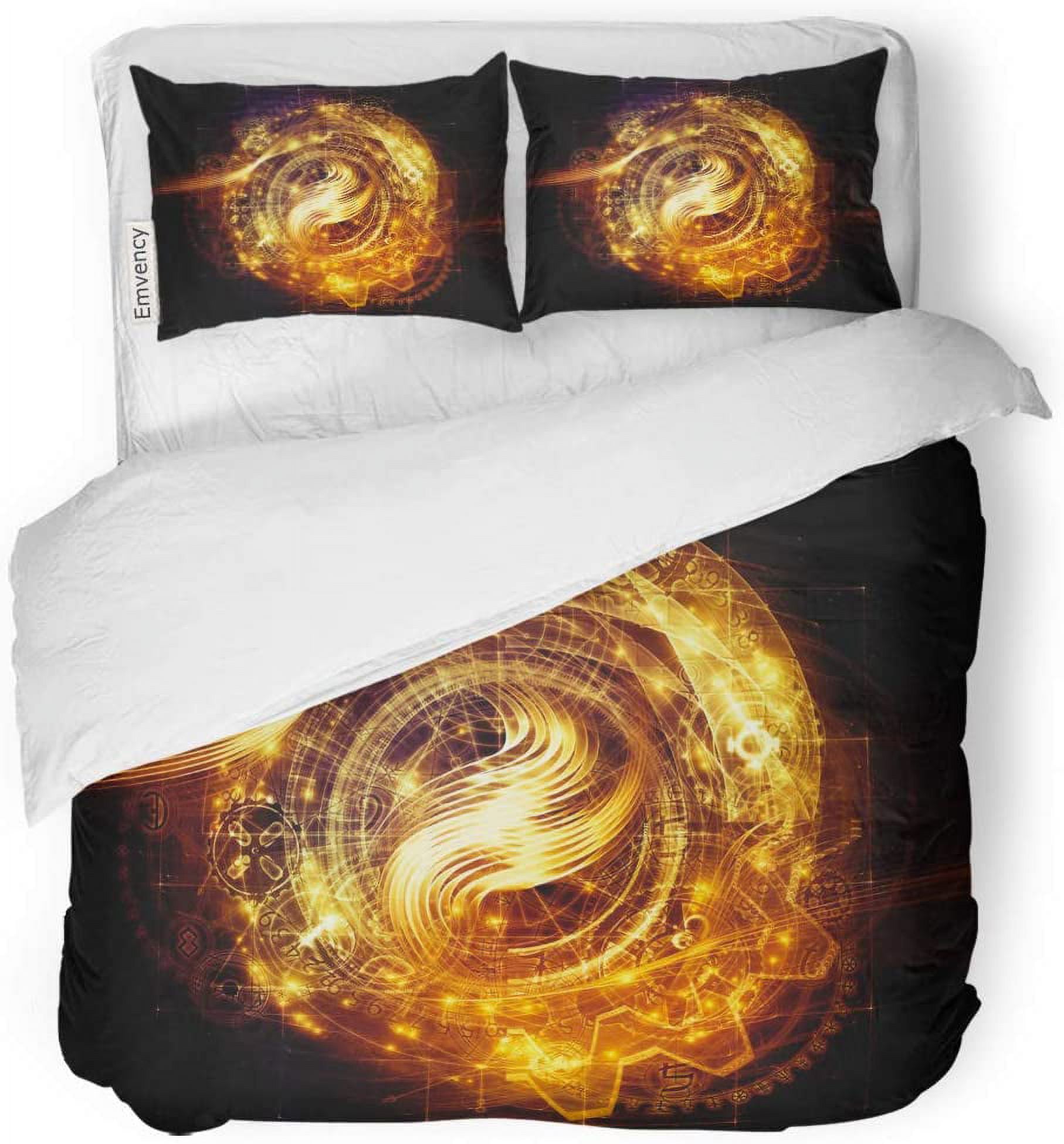 ZHANZZK 3 Piece Bedding Set Orbits of Destiny Series Sacred Symbols ...