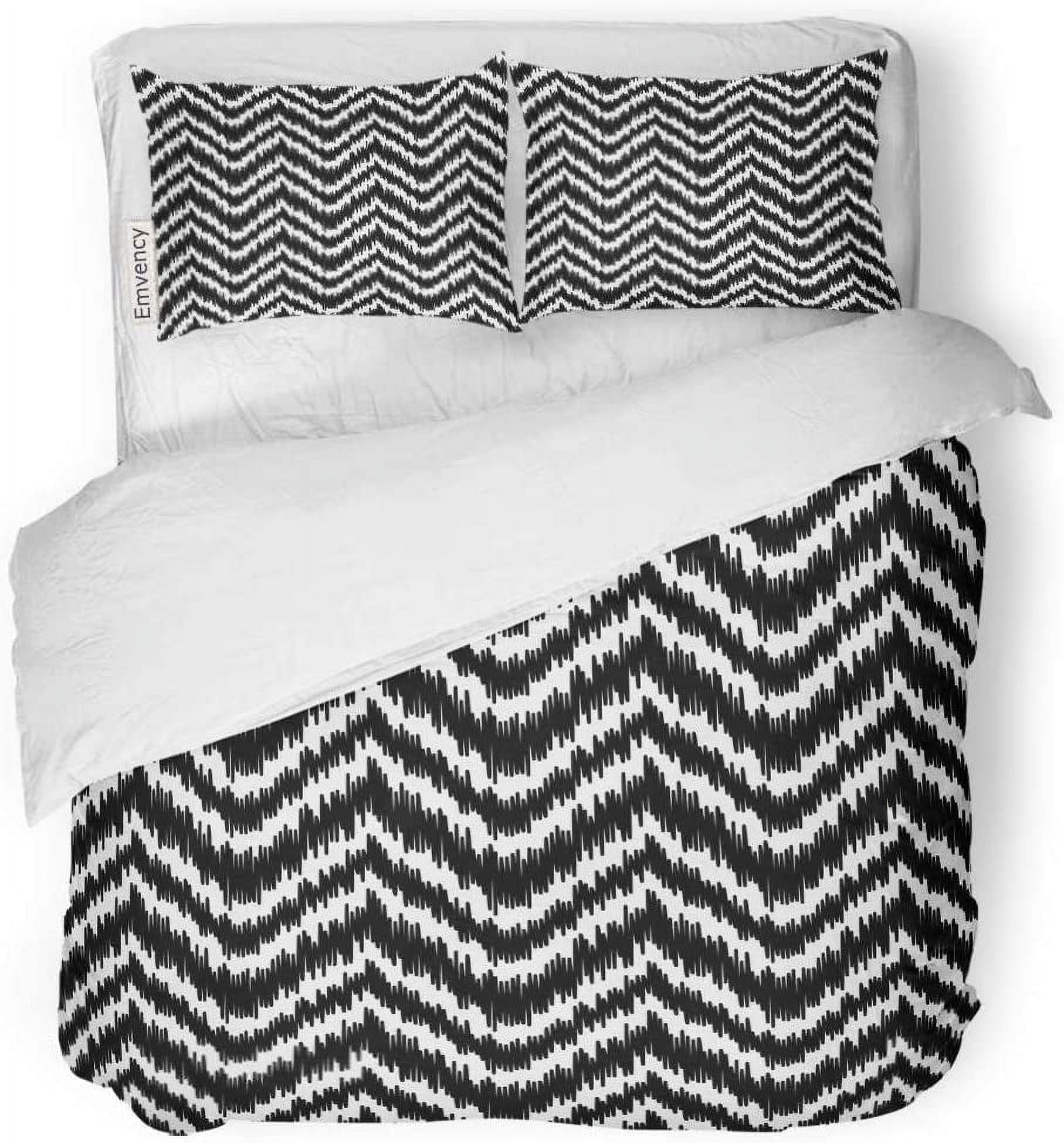 ZHANZZK 3 Piece Bedding Set Pattern Black and White Simple Middle East ...