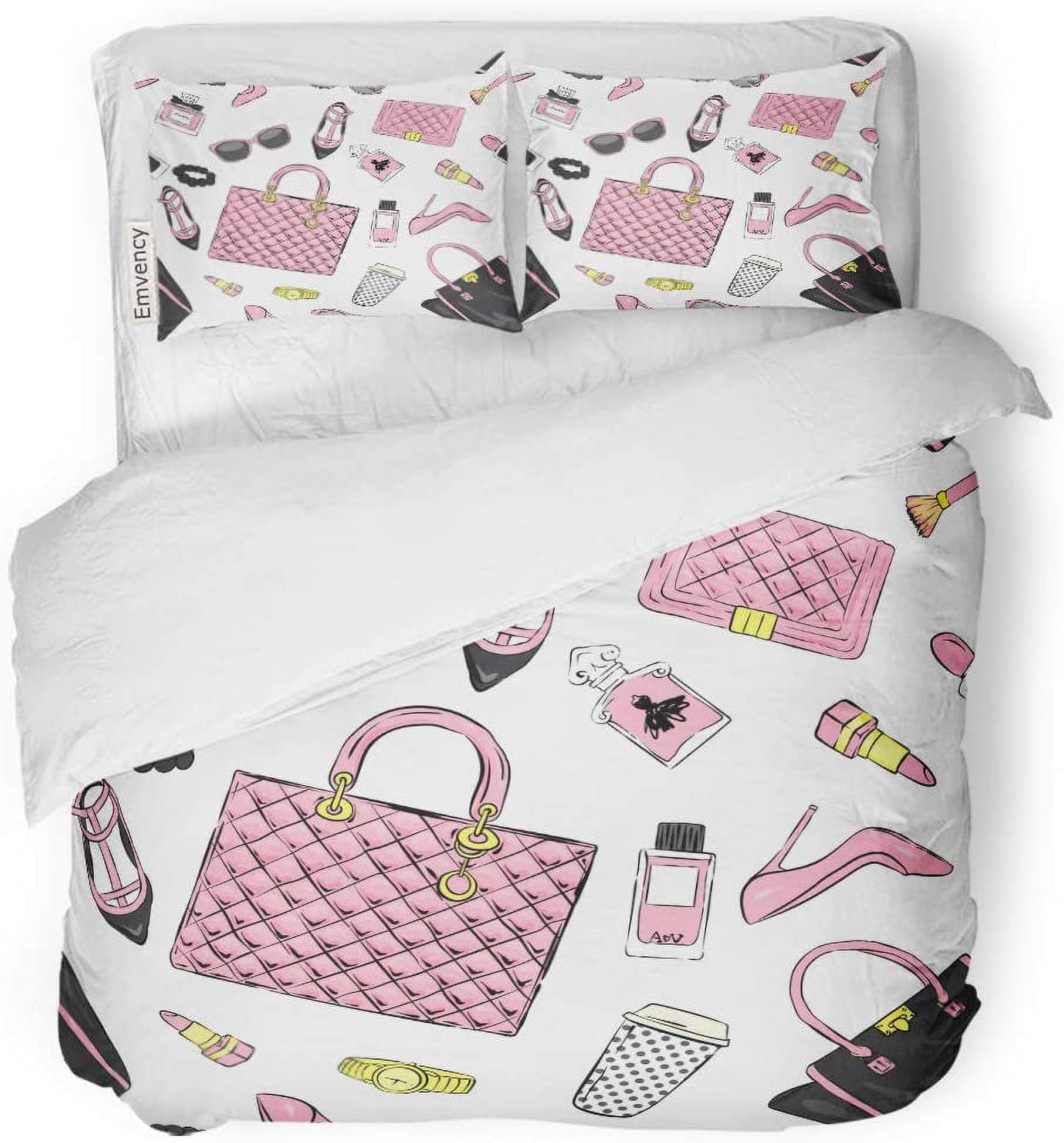 ZHANZZK 3 Piece Bedding Set Shoes of Women Accessories Drawing Luxury ...