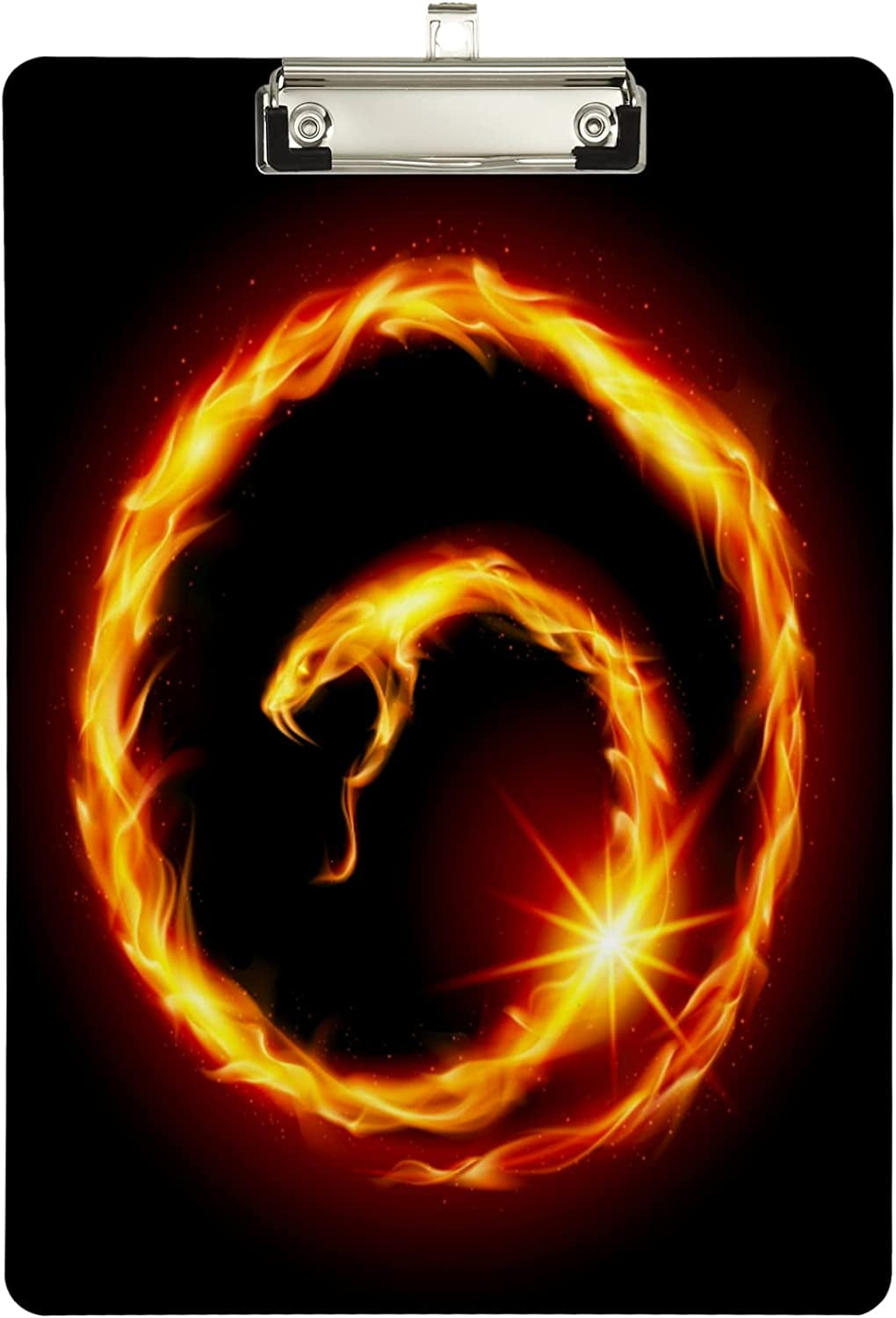 ZHANZZK Abstract Spiral Snake Clipboard Hardboard Wood Nursing Clip ...