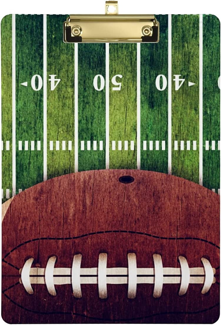 ZHANZZK American Football Clipboard Hardboard Wood Nursing Clip Board ...