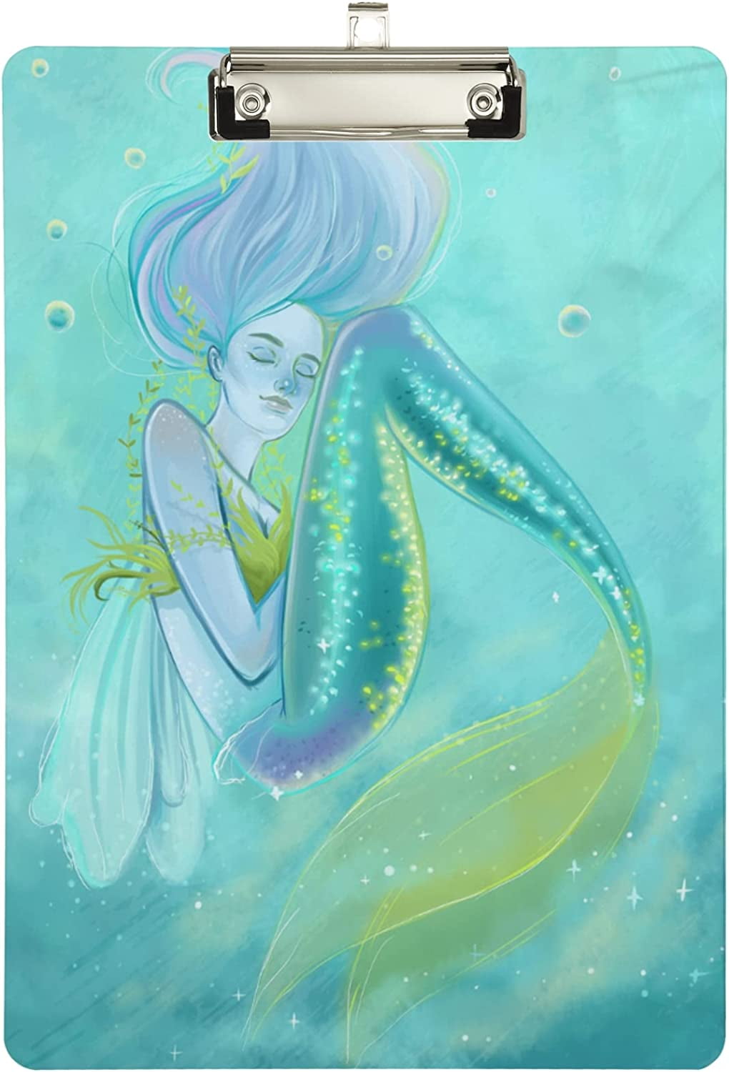 ZHANZZK Beautiful Art Fantasy Mermaid in Water Clipboard Hardboard Wood ...