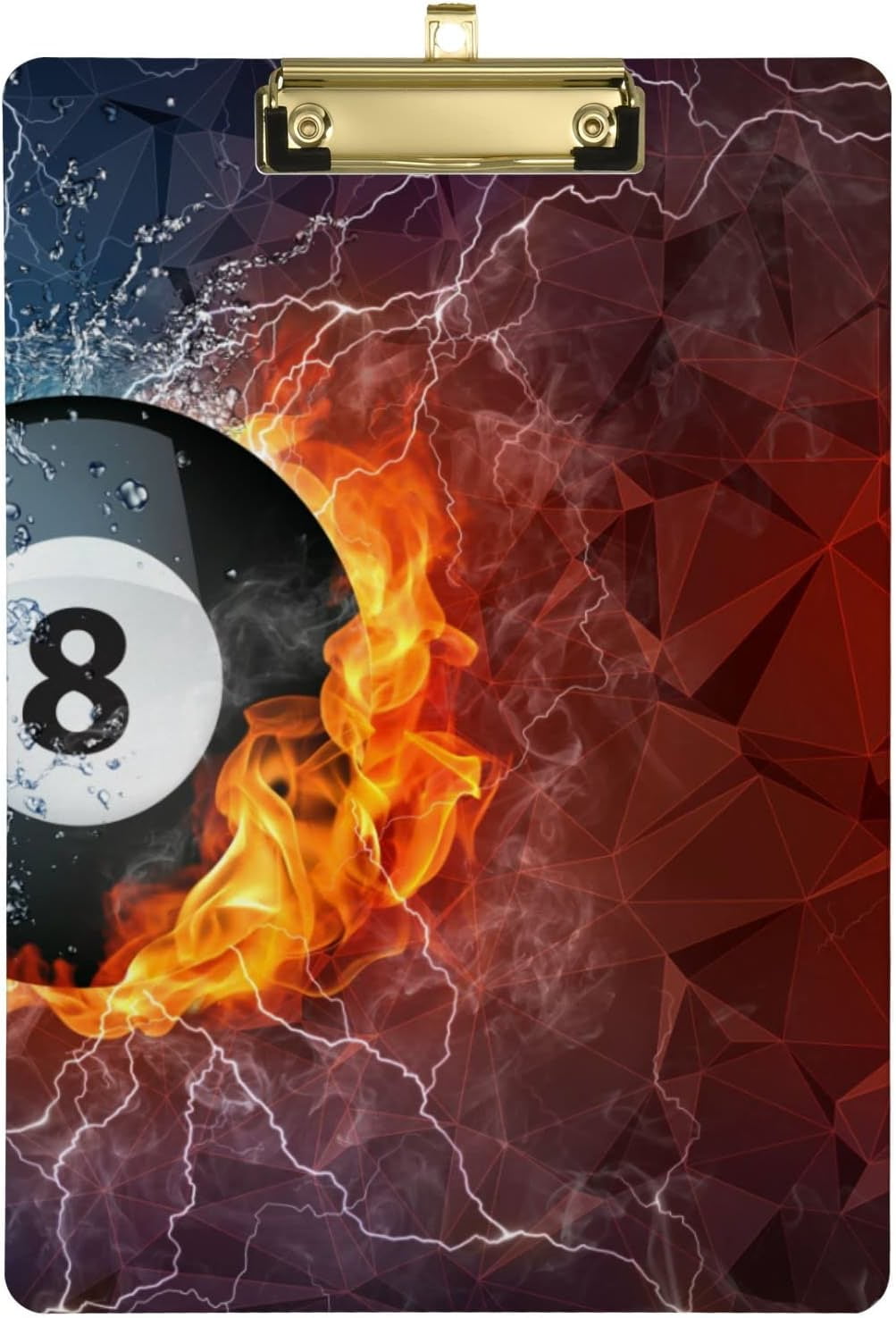 ZHANZZK Billiard Ball Clipboard Hardboard Wood Nursing Clip Board and ...