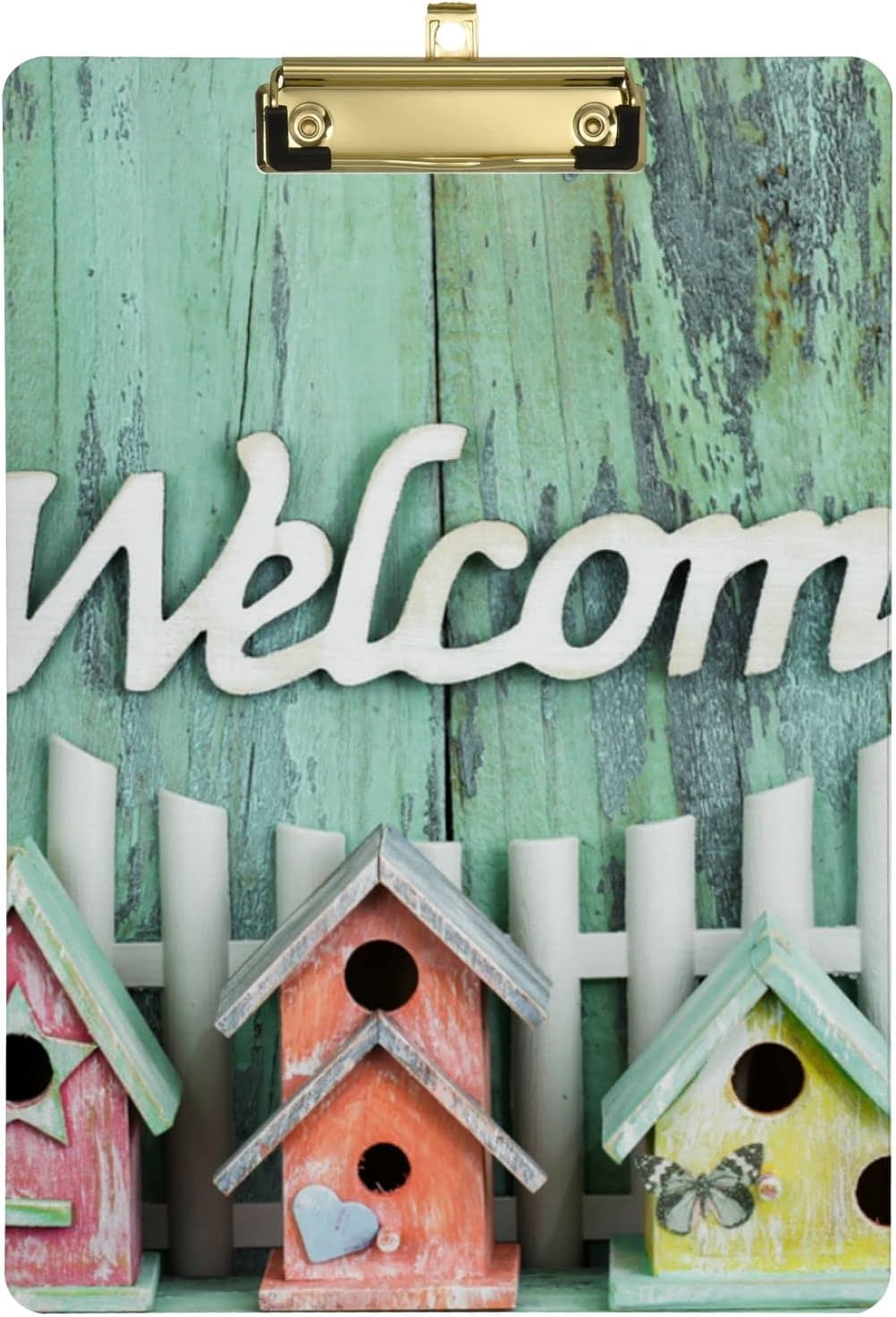 ZHANZZK Birdhouses Clipboard Hardboard Wood Nursing Clip Board and Pull ...