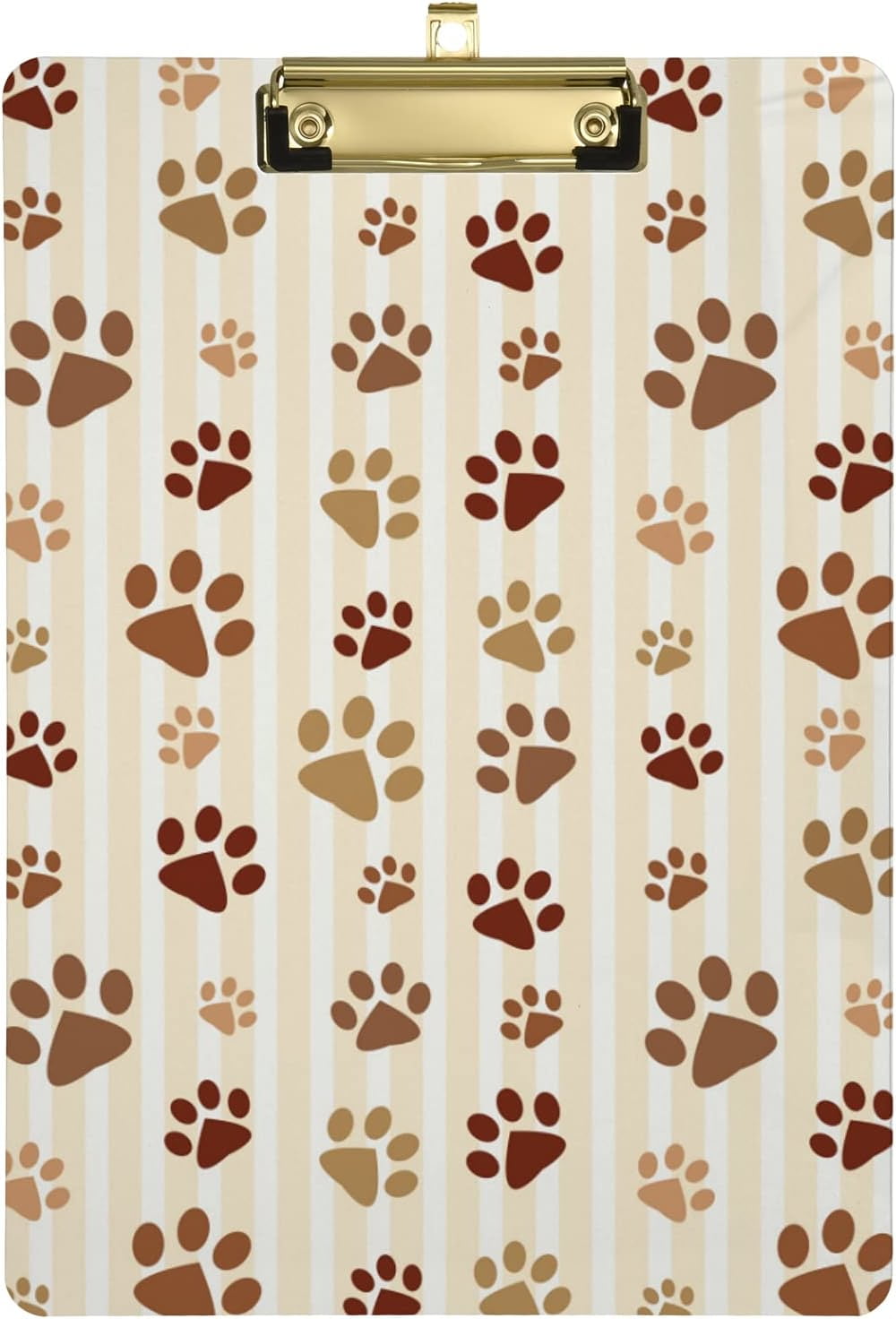 ZHANZZK Brown Dog Print Clipboard Hardboard Wood Nursing Clip Board and ...