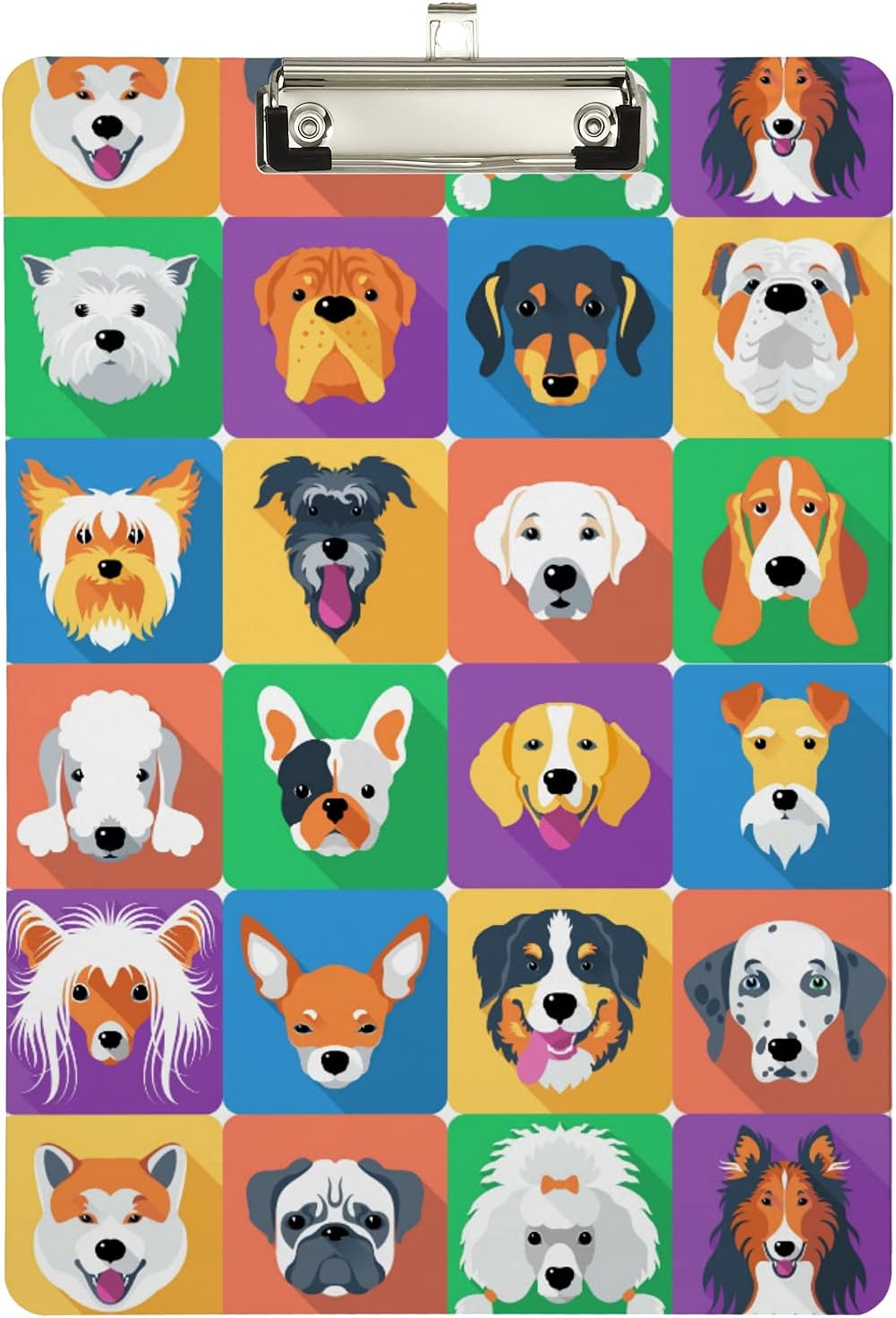 ZHANZZK Cartoon Dogs Clipboard Hardboard Wood Nursing Clip Board and ...