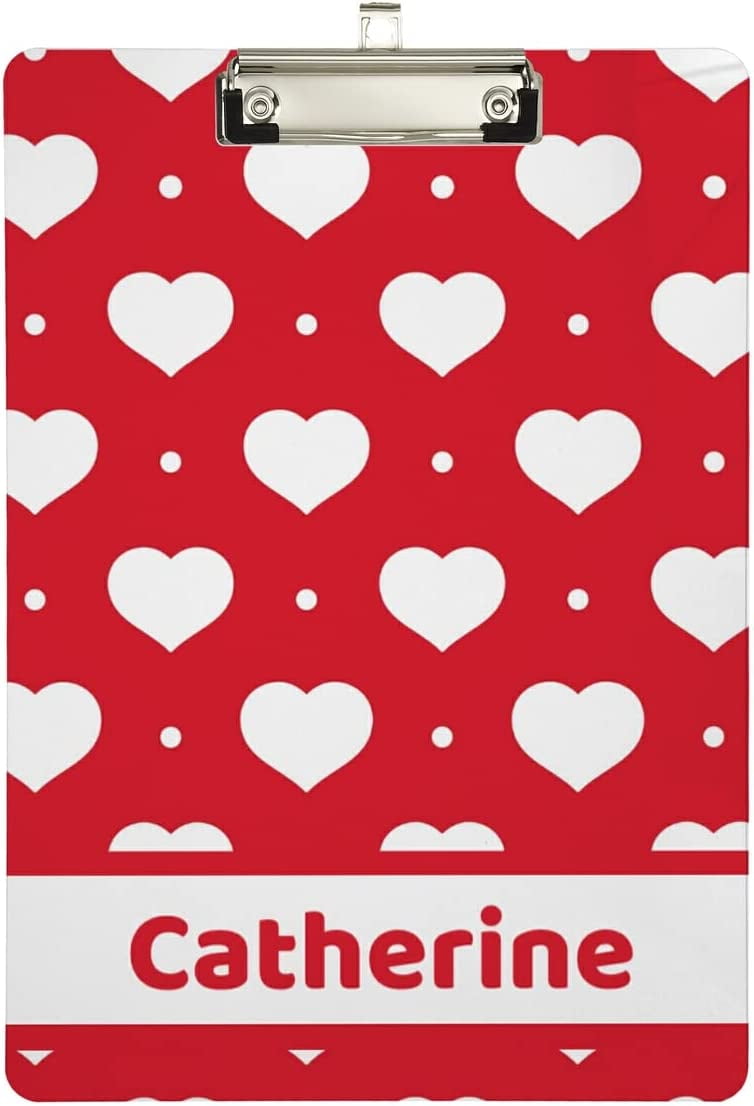 ZHANZZK Cartoon Heart Clipboard Hardboard Wood Nursing Clip Board and ...