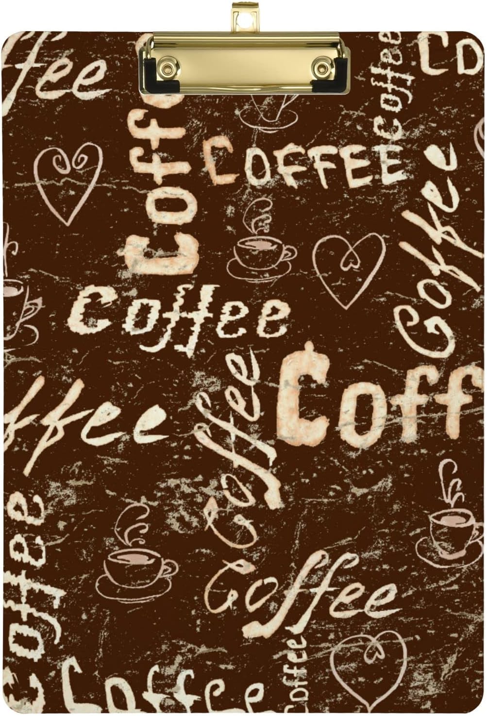 ZHANZZK Coffee Cups Clipboard Hardboard Wood Nursing Clip Board and ...