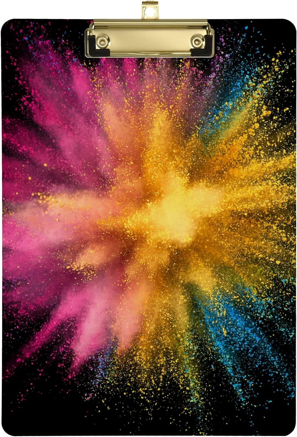 ZHANZZK Colored Powder Explosion Clipboard Hardboard Wood Nursing Clip ...