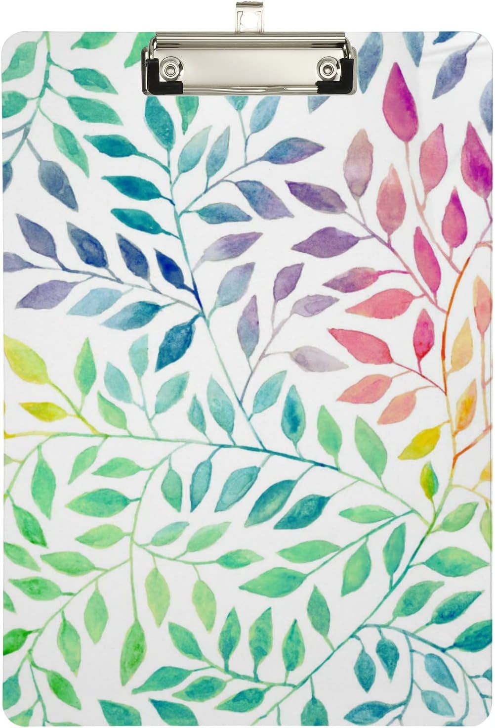 ZHANZZK Colorful Leaves Clipboard Hardboard Wood Nursing Clip Board and ...