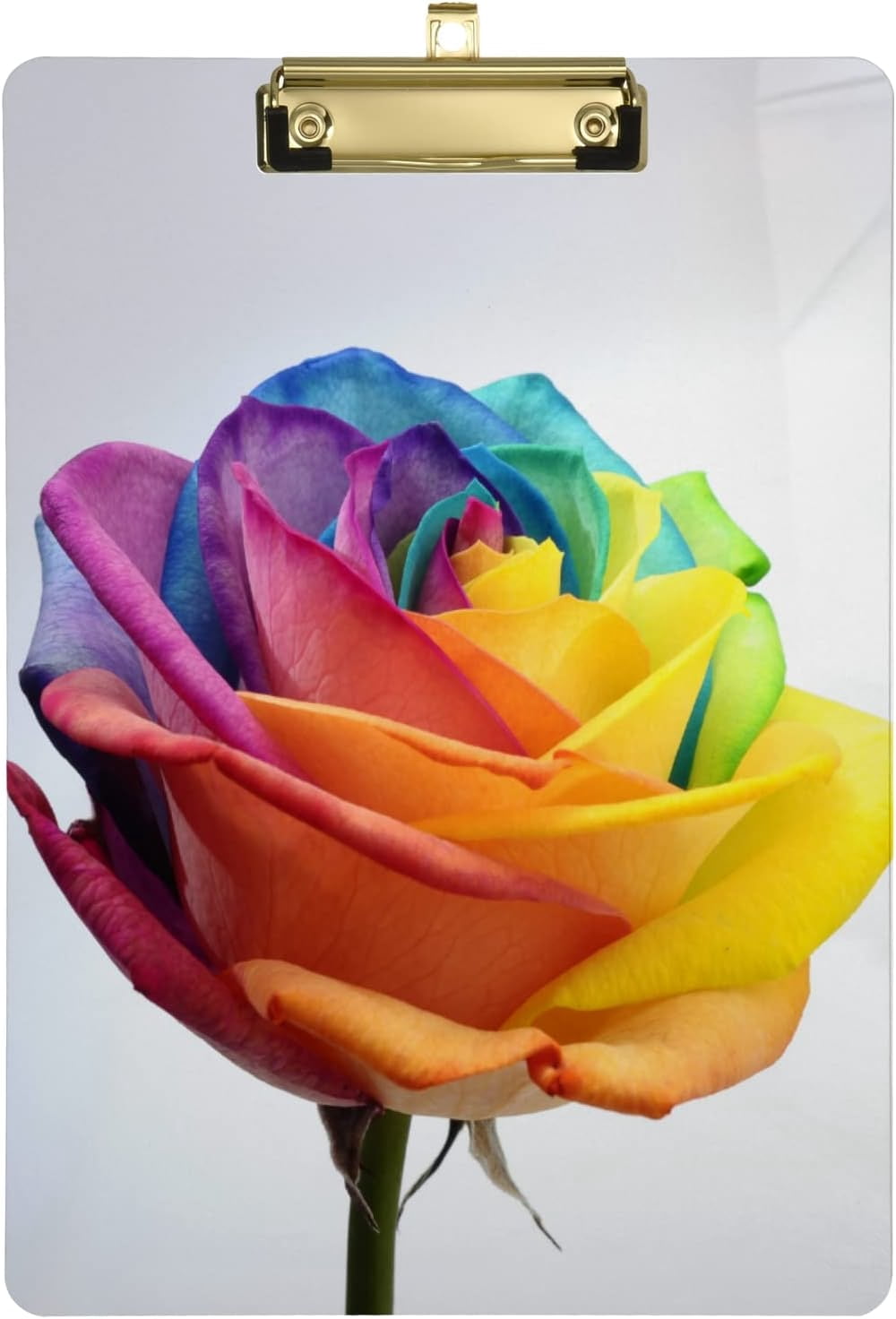 ZHANZZK Colorful Rose Flower Clipboard Hardboard Wood Nursing Clip ...