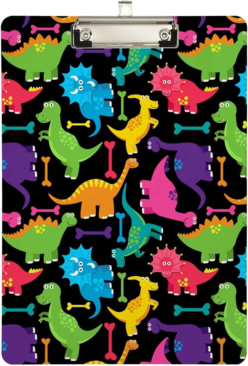 ZHANZZK Colors Floral Dinosaur Pattern Clipboard Hardboard Wood Nursing ...