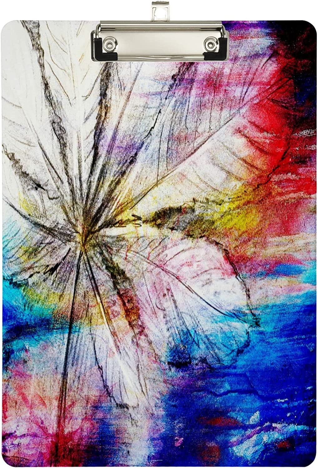ZHANZZK Colors Painting Chestnut Leaf Clipboard Hardboard Wood Nursing ...