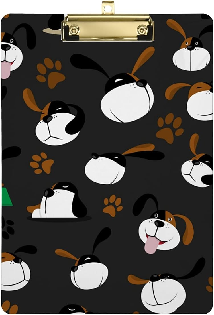 ZHANZZK Cute Dog Paw Clipboard Hardboard Wood Nursing Clip Board and ...