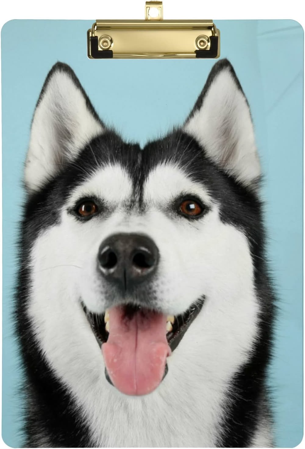 ZHANZZK Cute Husky Dog Clipboard Hardboard Wood Nursing Clip Board and ...