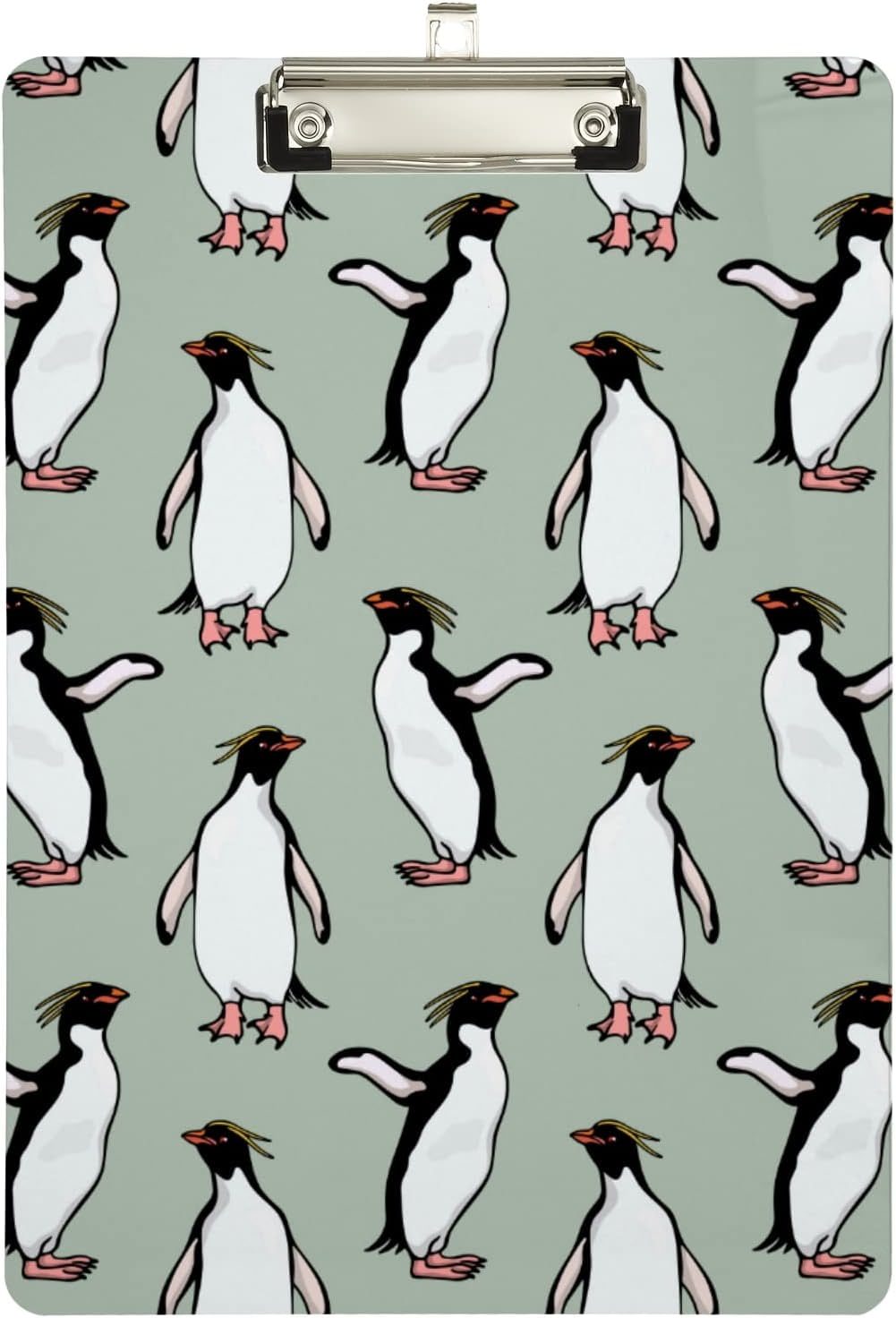 ZHANZZK Cute Penguins Clipboard Hardboard Wood Nursing Clip Board and ...