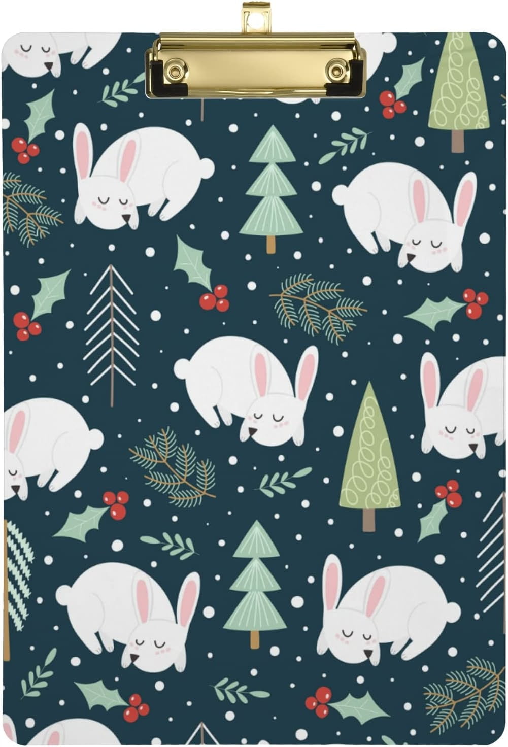 ZHANZZK Cute Sleeping Rabbit Clipboard Hardboard Wood Nursing Clip ...