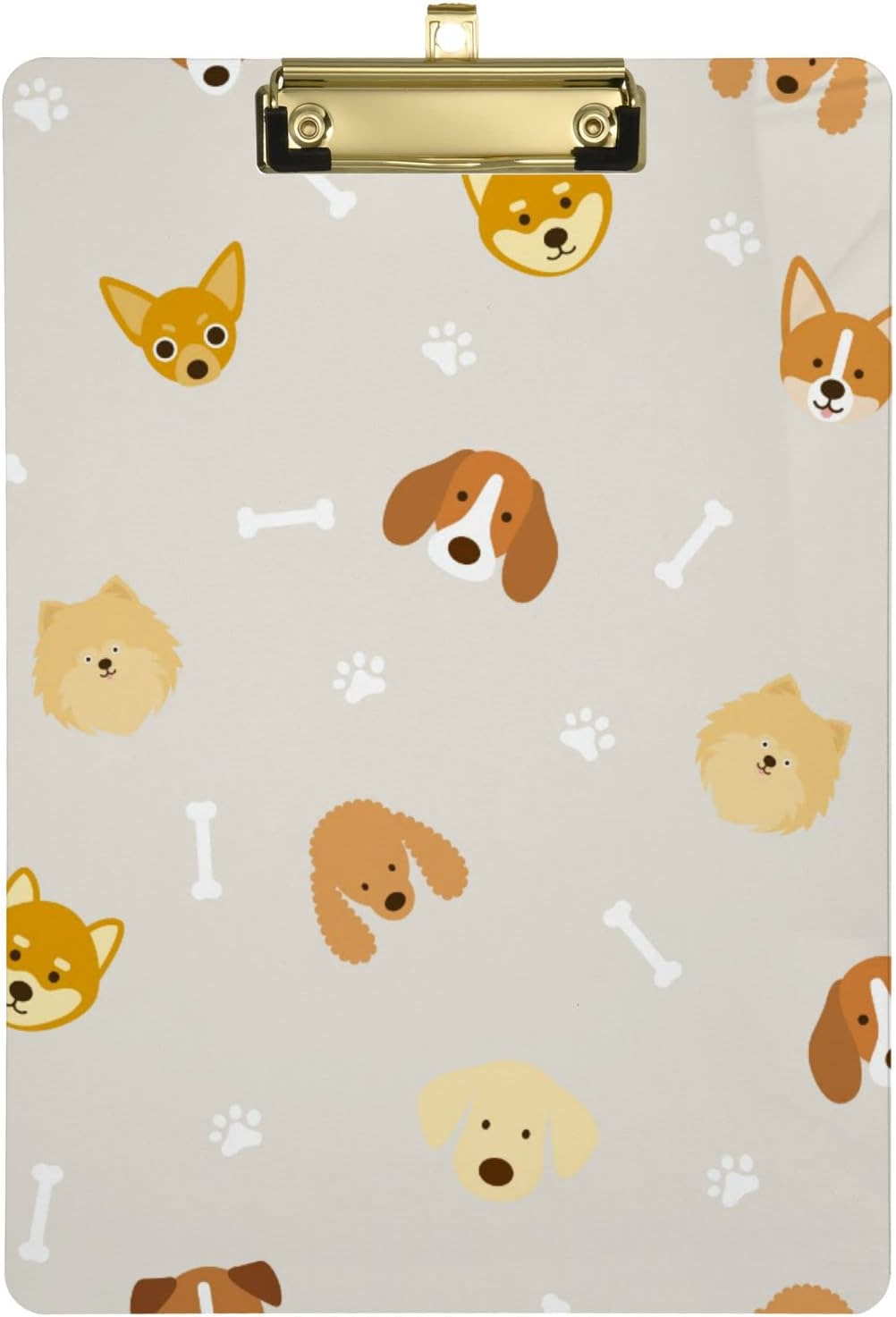 ZHANZZK Dog Pug Corgi Clipboard Hardboard Wood Nursing Clip Board and ...