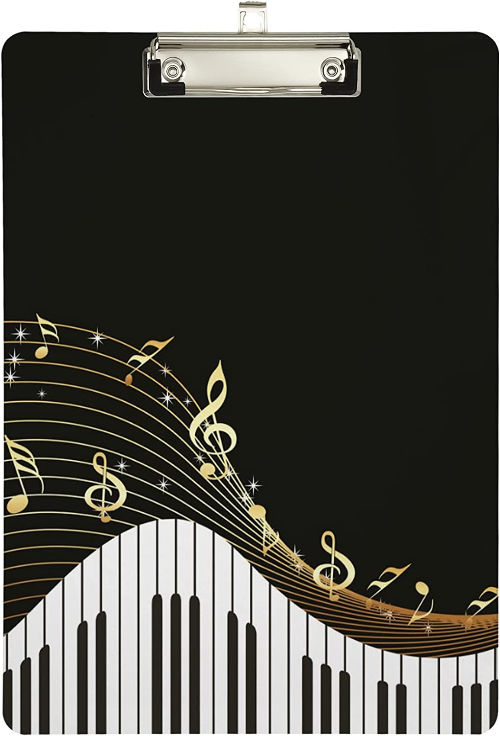ZHANZZK Fashion Piano KeysMusical Notes Clipboard Hardboard Wood ...