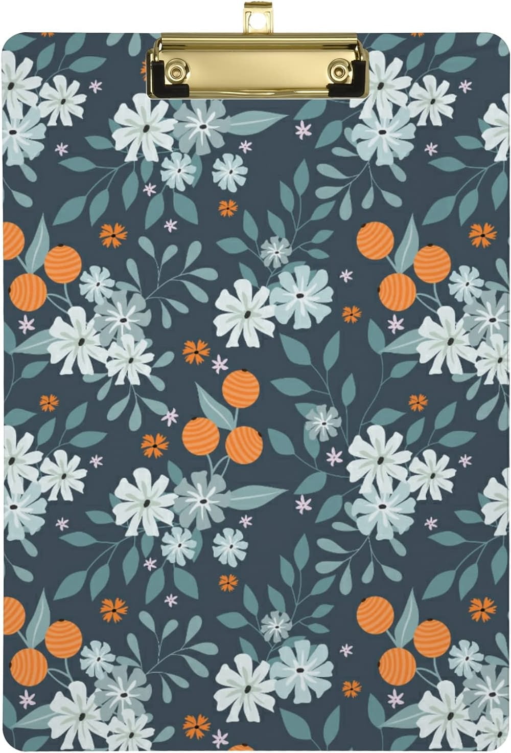 ZHANZZK Floral Flowers Clipboard Hardboard Wood Nursing Clip Board and ...