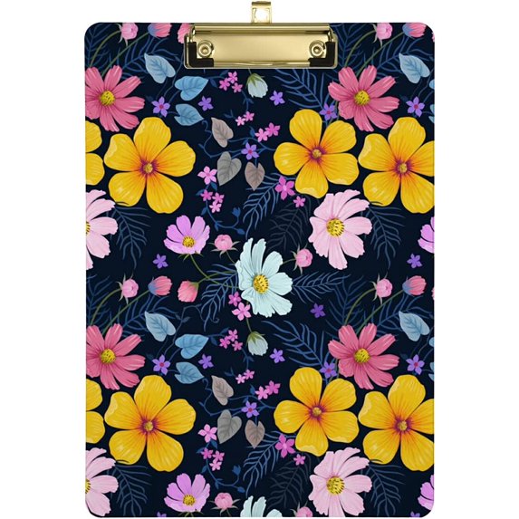 ZHANZZK Floral Summer Clipboard Hardboard Wood Nursing Clip Board and ...