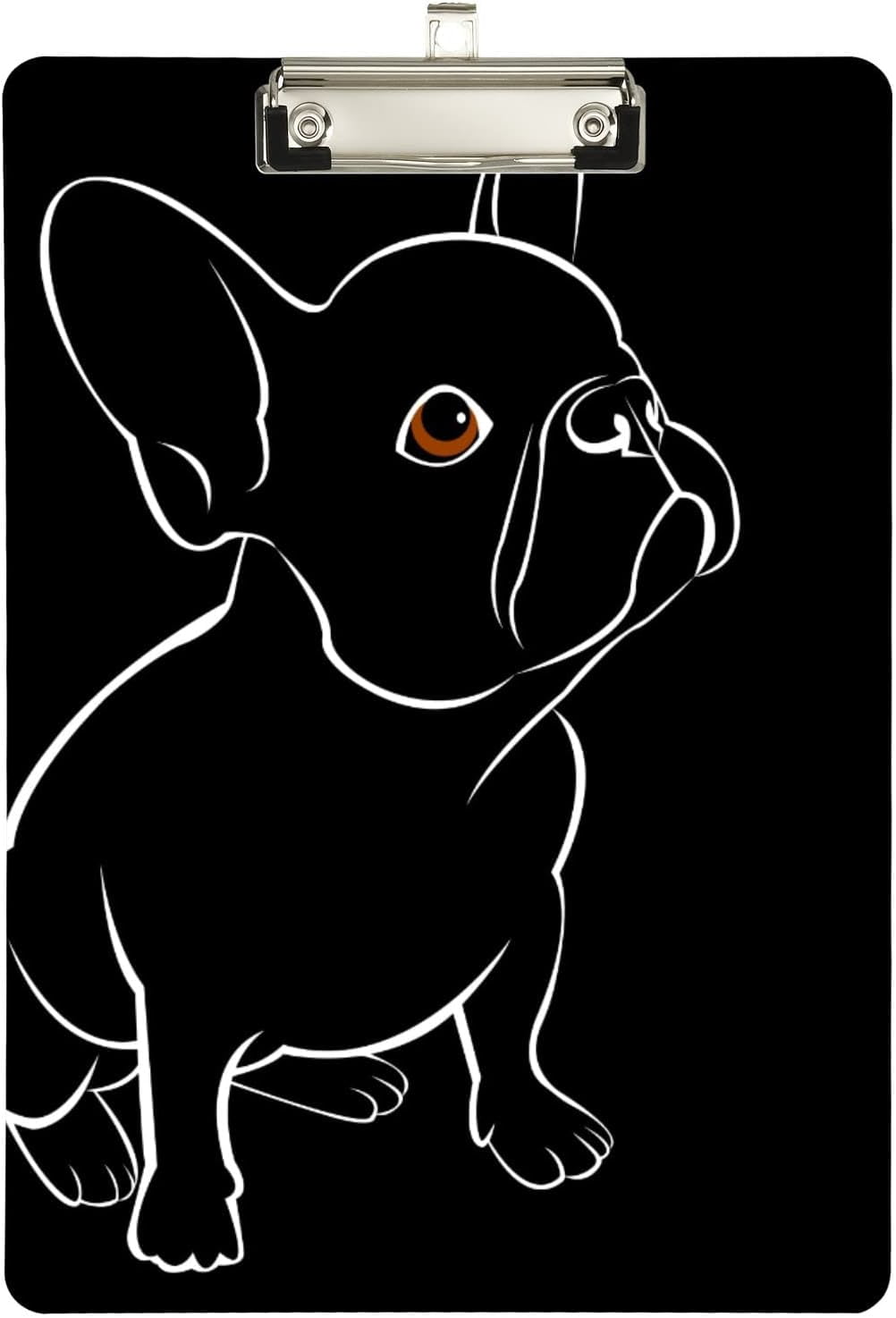 ZHANZZK Funny Pug Doodle Fun Clipboard Hardboard Wood Nursing Clip ...