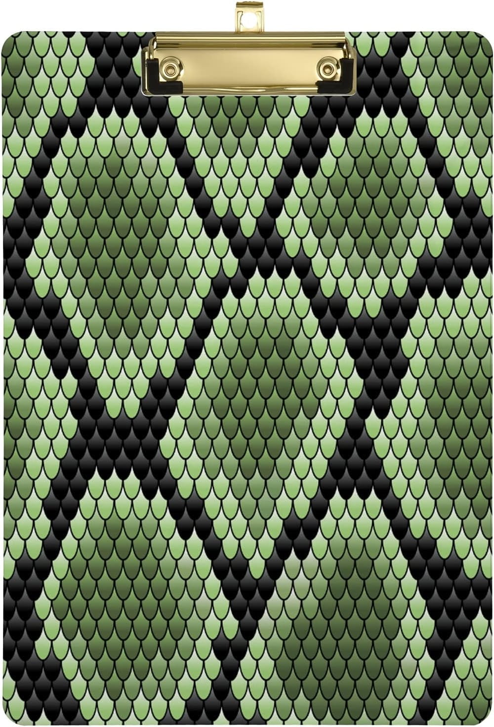 ZHANZZK Green Snake Skin Texture Clipboard Hardboard Wood Nursing Clip ...