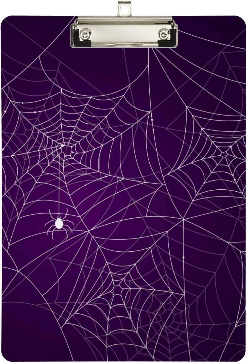 ZHANZZK Halloween Spiders Web Purple Magic Clipboard Hardboard Wood ...
