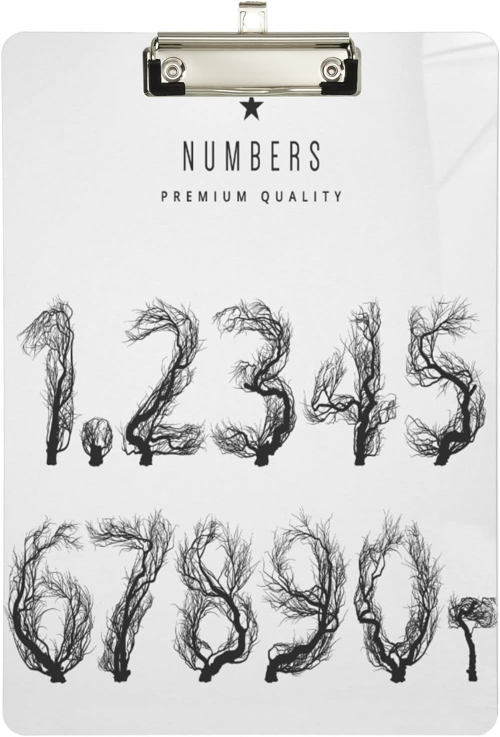 ZHANZZK Halloween Tree Numbers Clipboard Hardboard Wood Nursing Clip ...