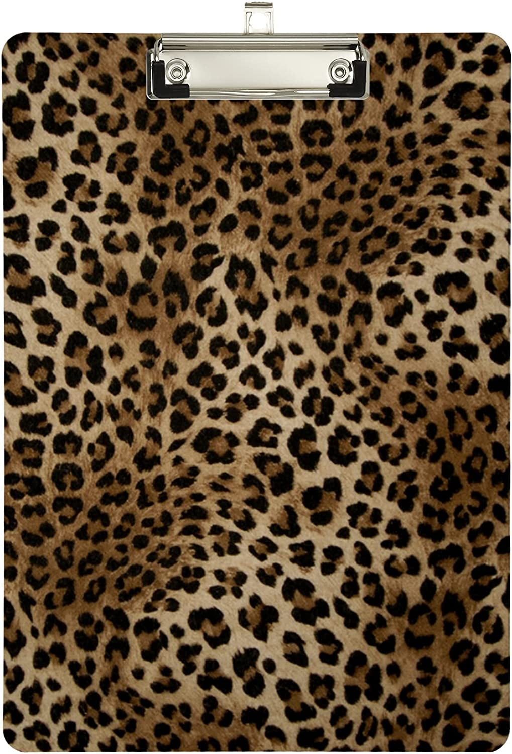 ZHANZZK Leopard Print Clipboard Hardboard Wood Nursing Clip Board and ...