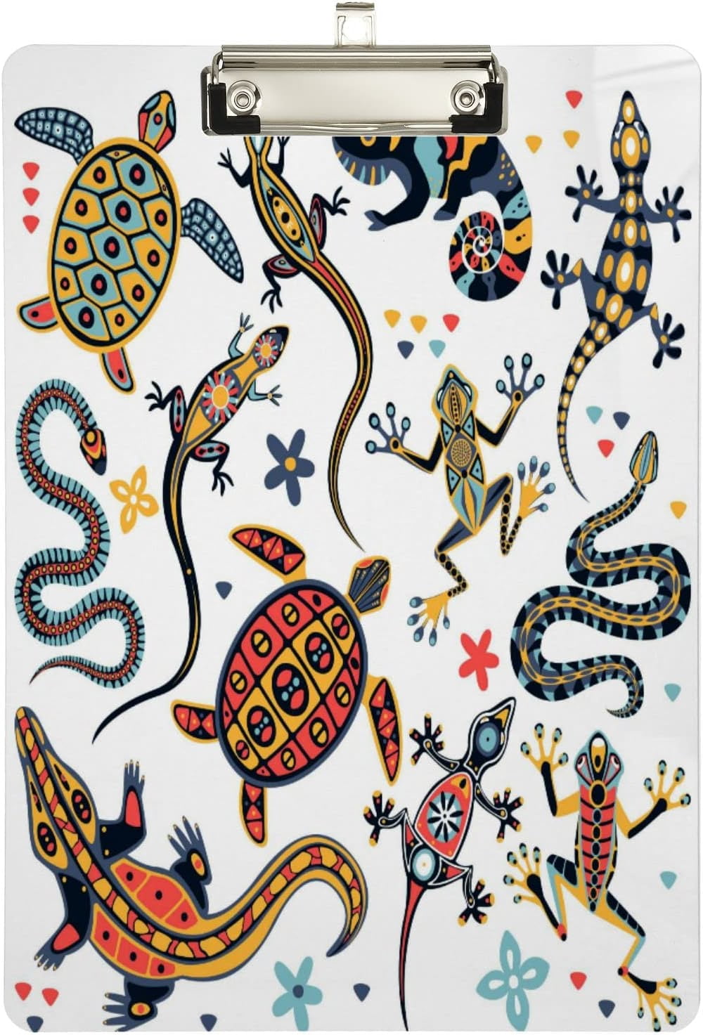 ZHANZZK Lizard Chameleon SnakeSea Turtle Tribal Clipboard Hardboard ...