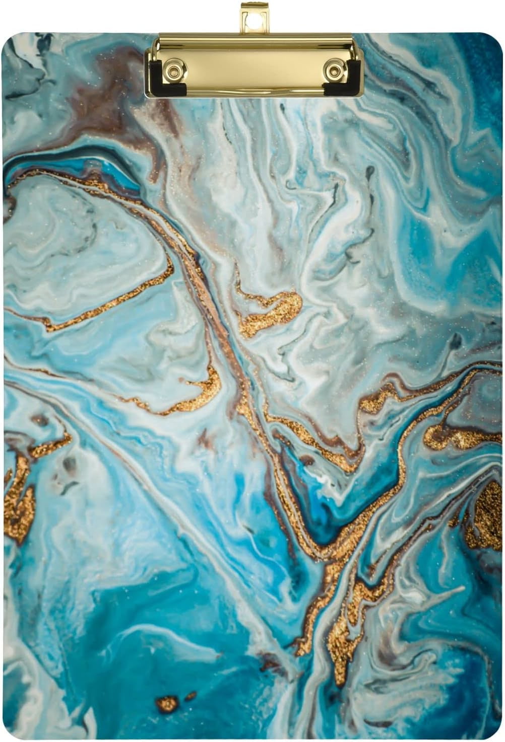 ZHANZZK Marble Clipboard Hardboard Wood Nursing Clip Board and Pull for ...