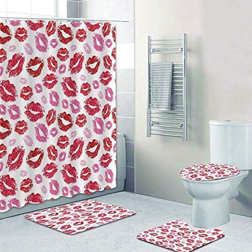 ZHANZZK Modern Pop Art Red Lip Funny Comic Style Lips Makeup Long Gift ...