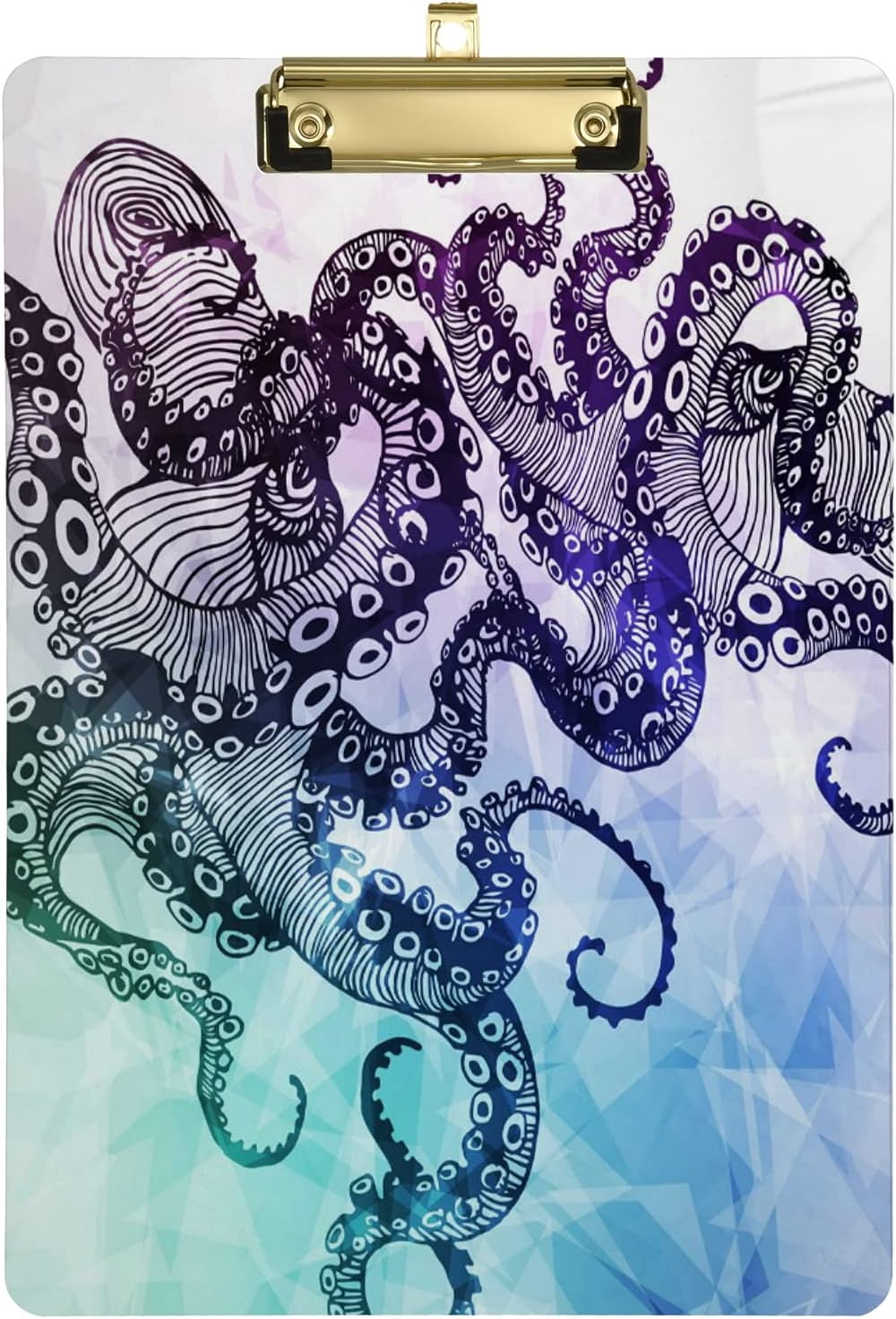 ZHANZZK Octopus Hipster Abstract Clipboard Hardboard Wood Nursing Clip ...