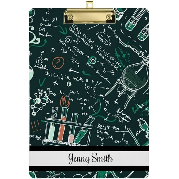 ZHANZZK Old Chemistry Laboratory Clipboard Hardboard Wood Nursing Clip ...