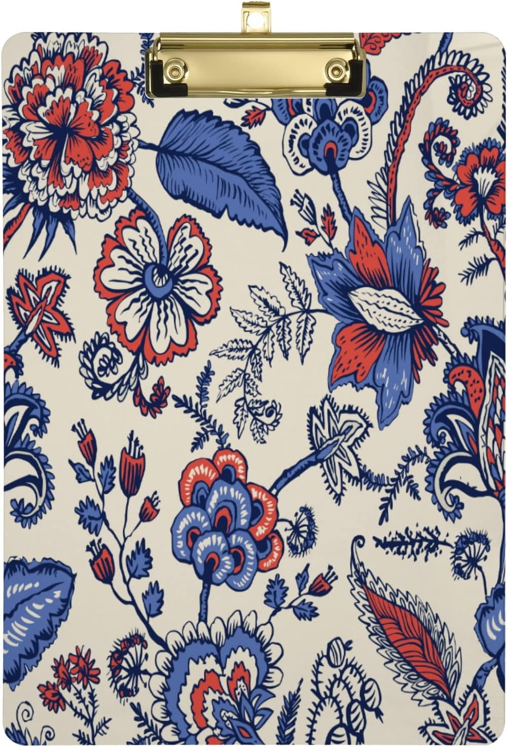 ZHANZZK Paisley Print Hand Drawn Elements Clipboard Hardboard Wood ...