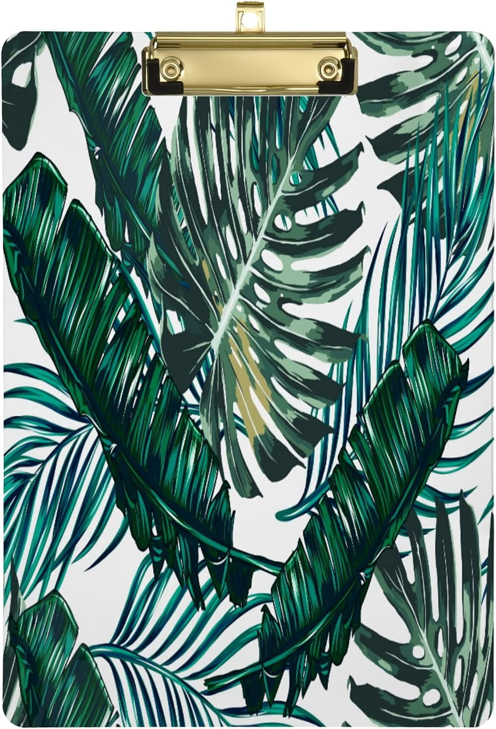 ZHANZZK Palm Tree Tropical Jungle Leaves Retro Clipboard Hardboard Wood ...