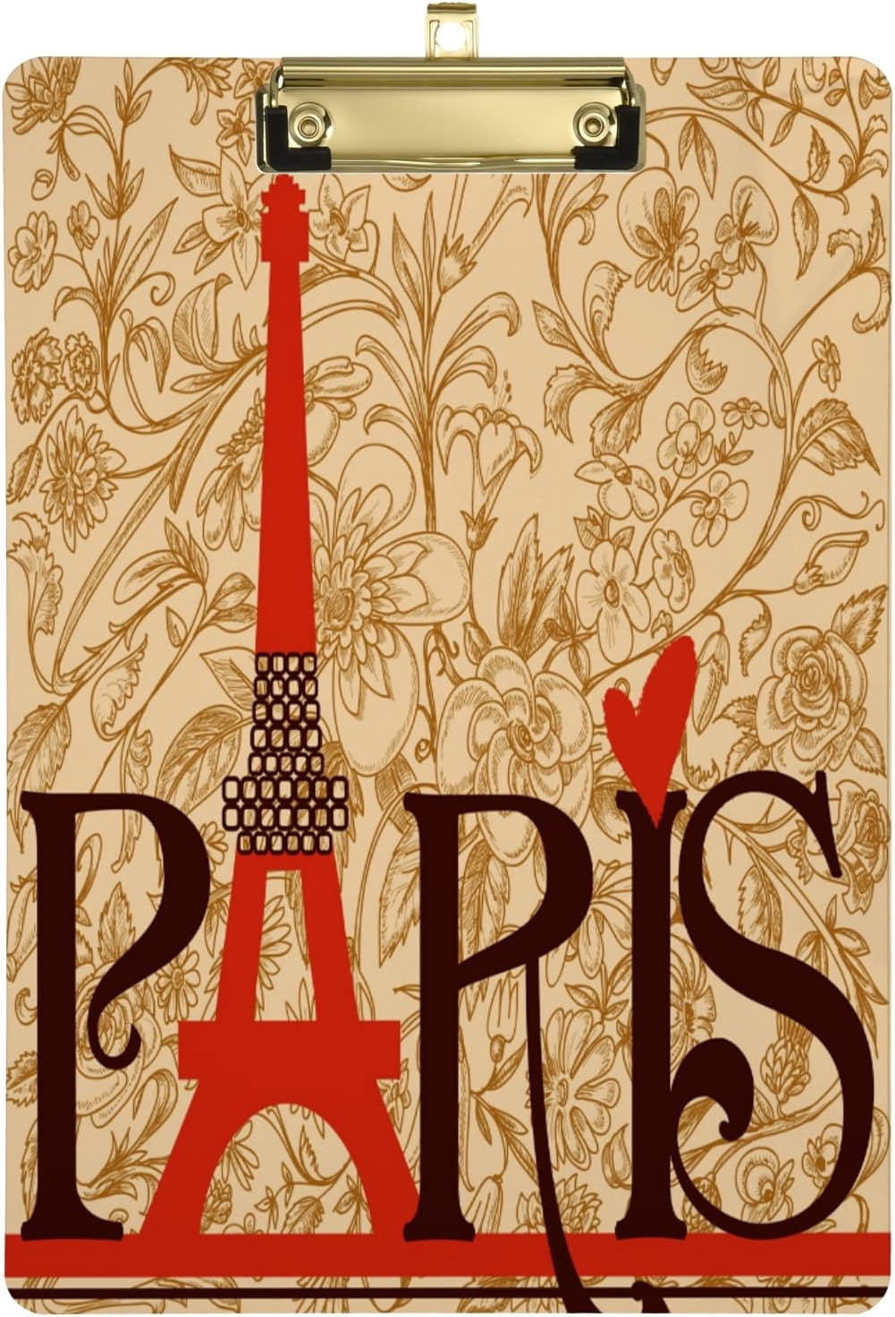 ZHANZZK Paris Clipboard Hardboard Wood Nursing Clip Board and Pull for ...