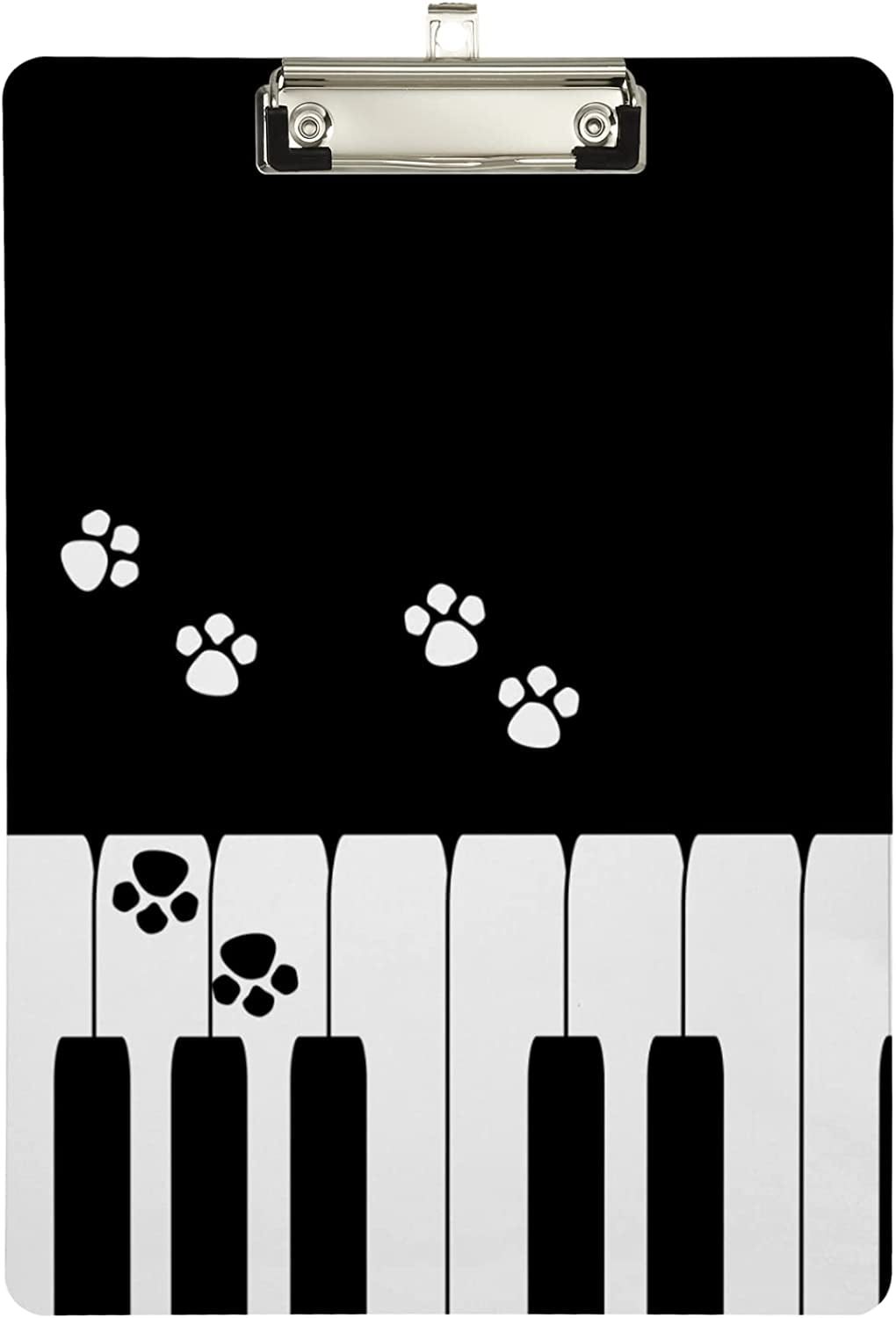 ZHANZZK Piano Keyboard Dog Footprint Clipboard Hardboard Wood Nursing ...