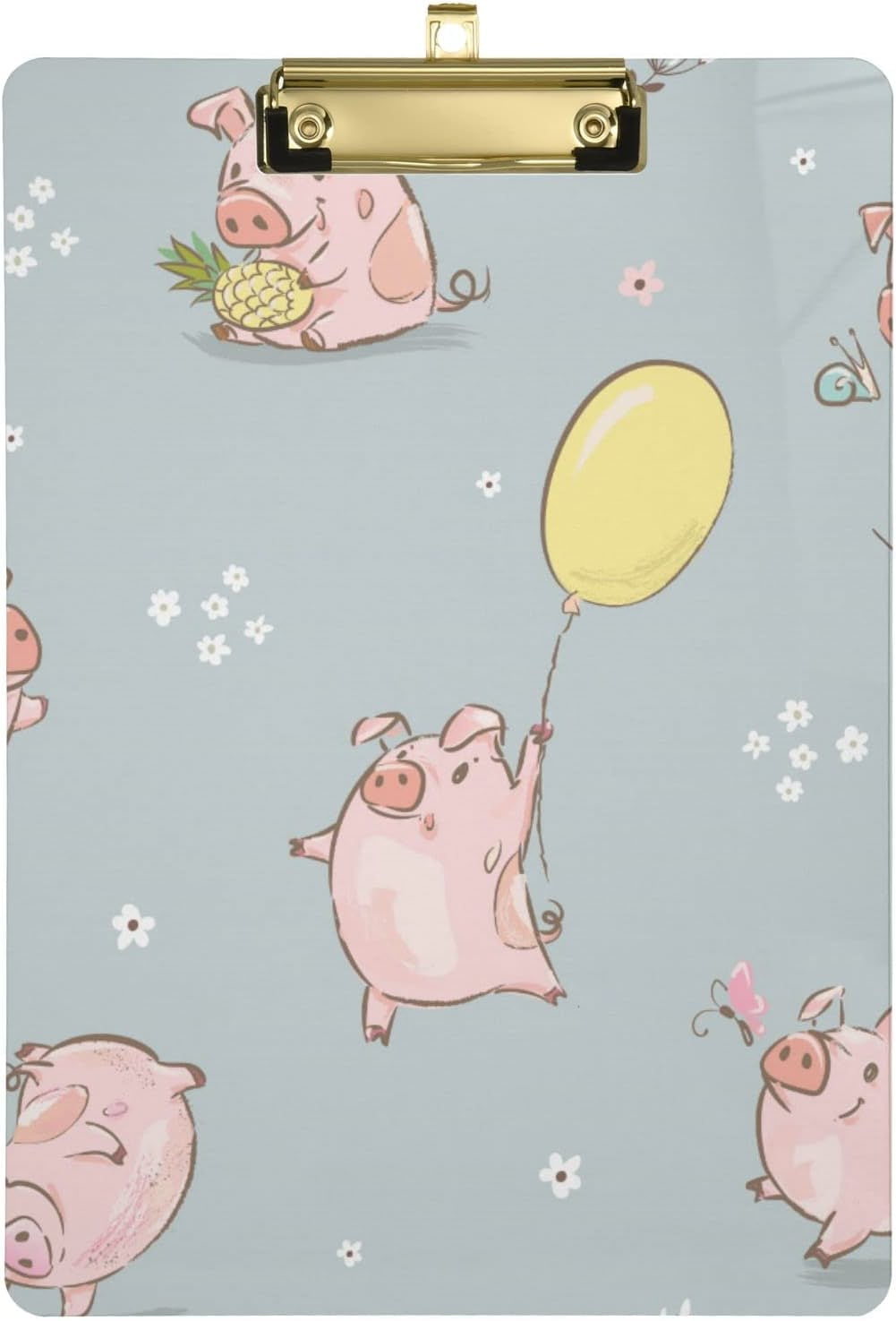 ZHANZZK Pigs Clipboard Hardboard Wood Nursing Clip Board and Pull for ...