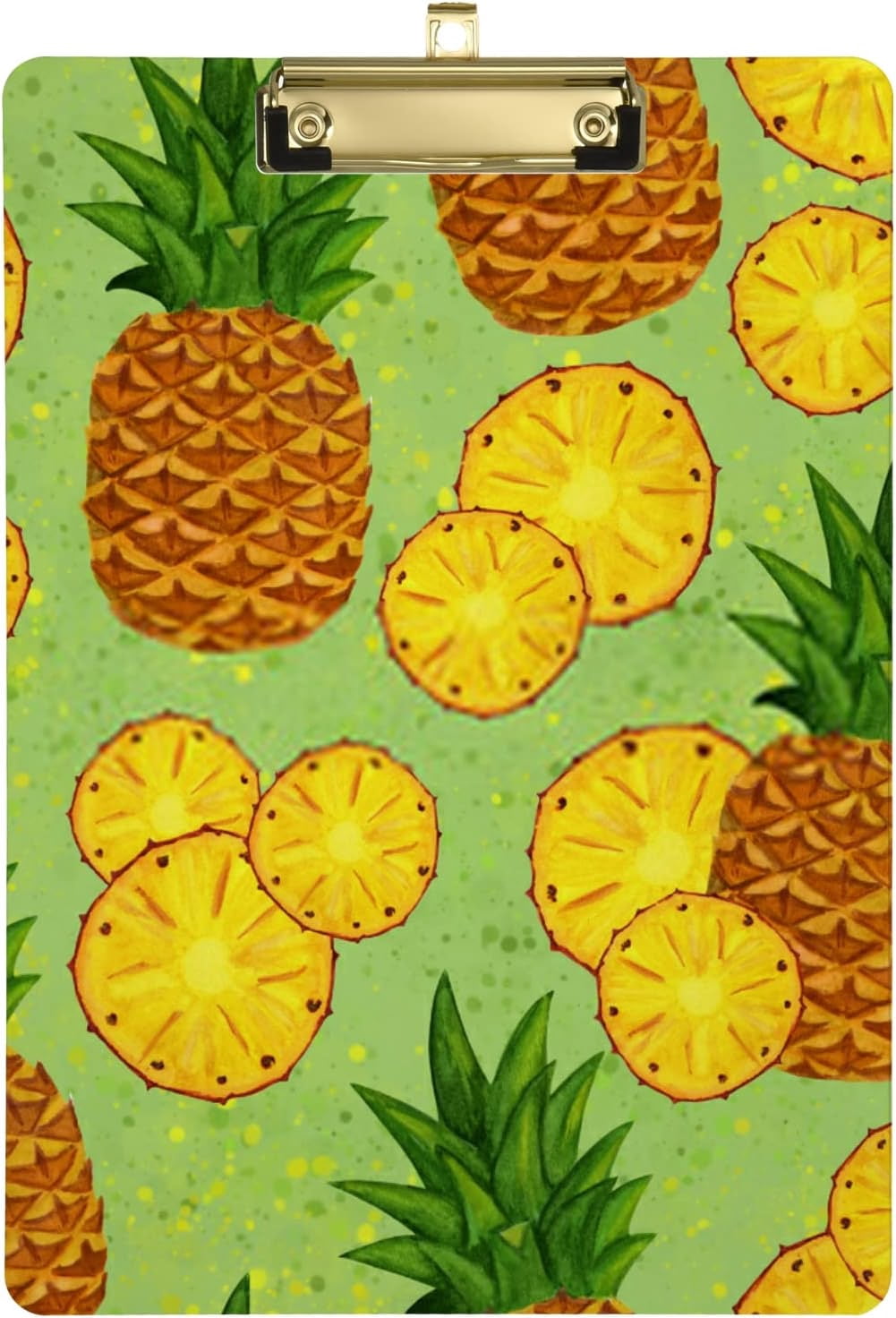 ZHANZZK Pineapple Tropical Fruit Clipboard Hardboard Wood Nursing Clip ...