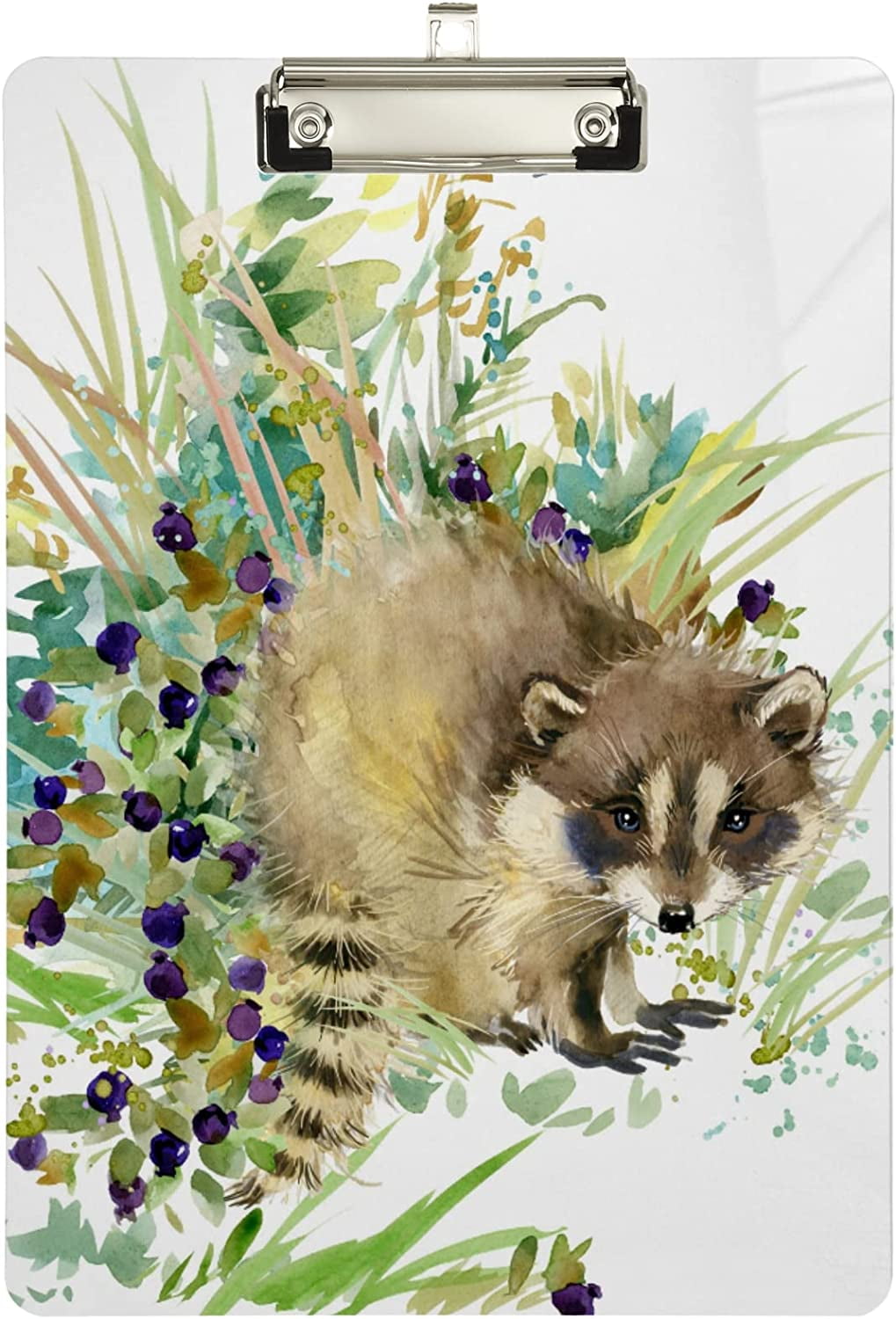 ZHANZZK Raccoon Dragonfly Bird Spatter Print Clipboard Hardboard Wood ...
