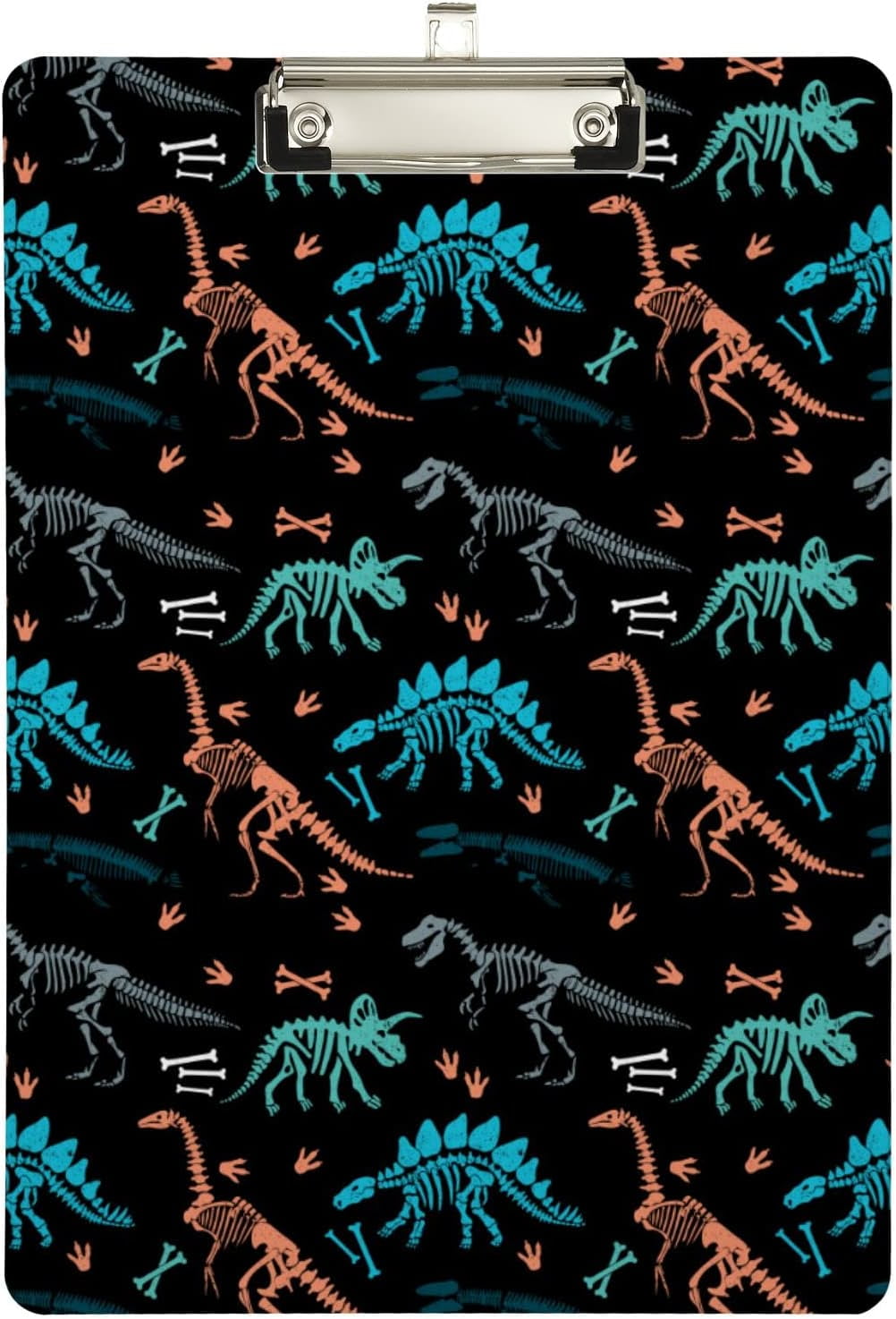 ZHANZZK Rainbow Dino Skeleton Wild Clipboard Hardboard Wood Nursing ...