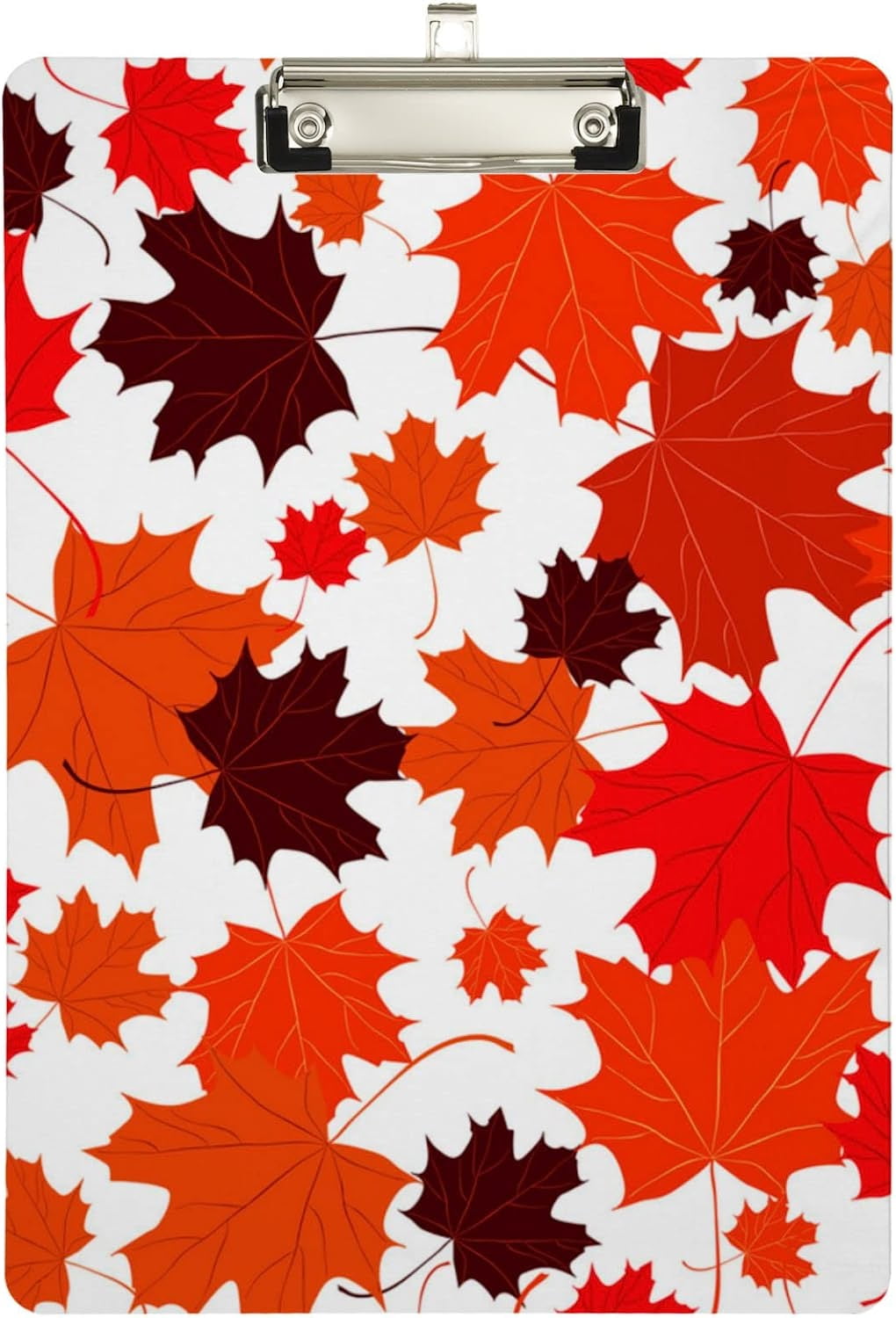 ZHANZZK Red Maple Leaves Autum Style Clipboard Hardboard Wood Nursing ...