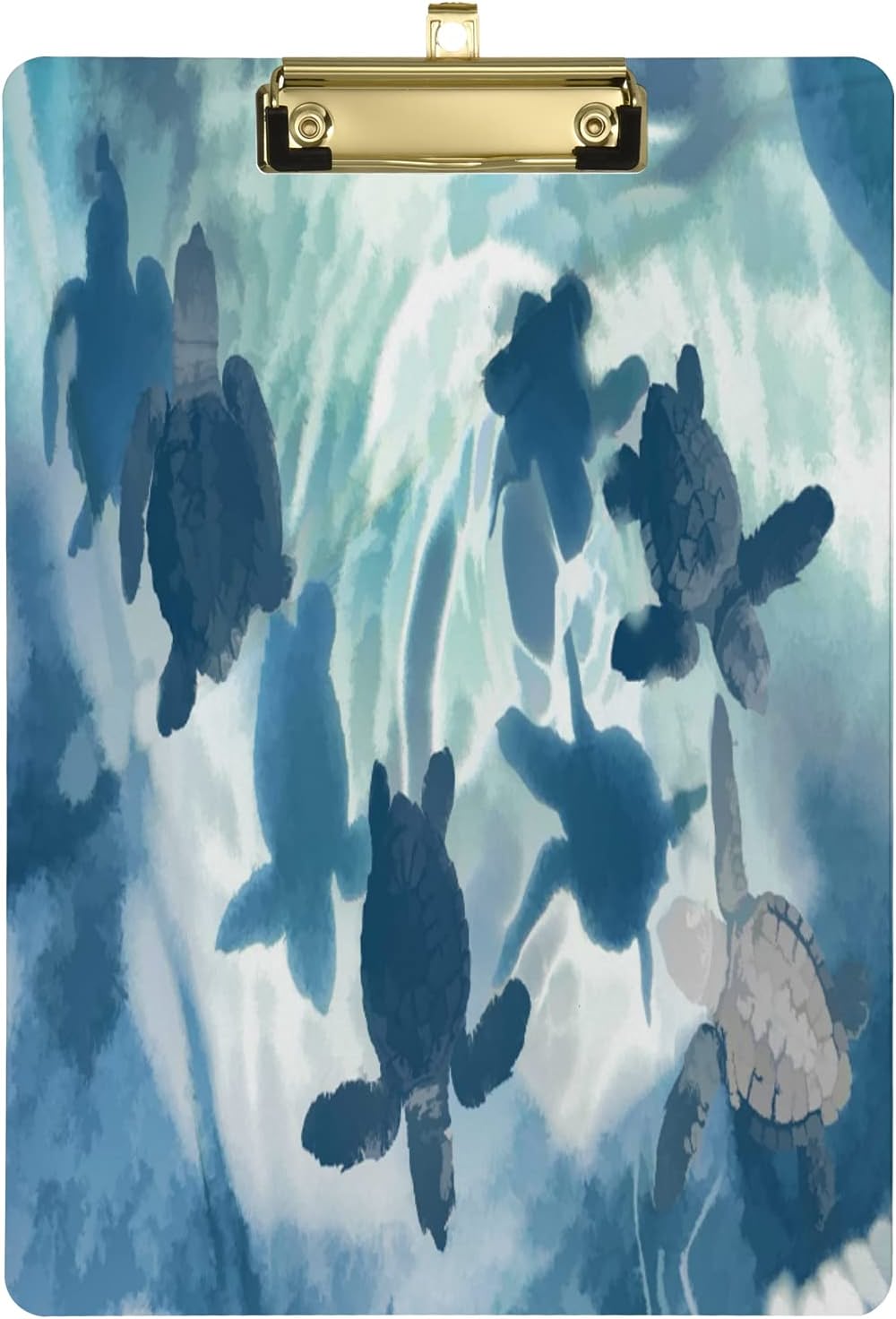 ZHANZZK Sea Turtle Blue Watercolor Clipboard Hardboard Wood Nursing ...
