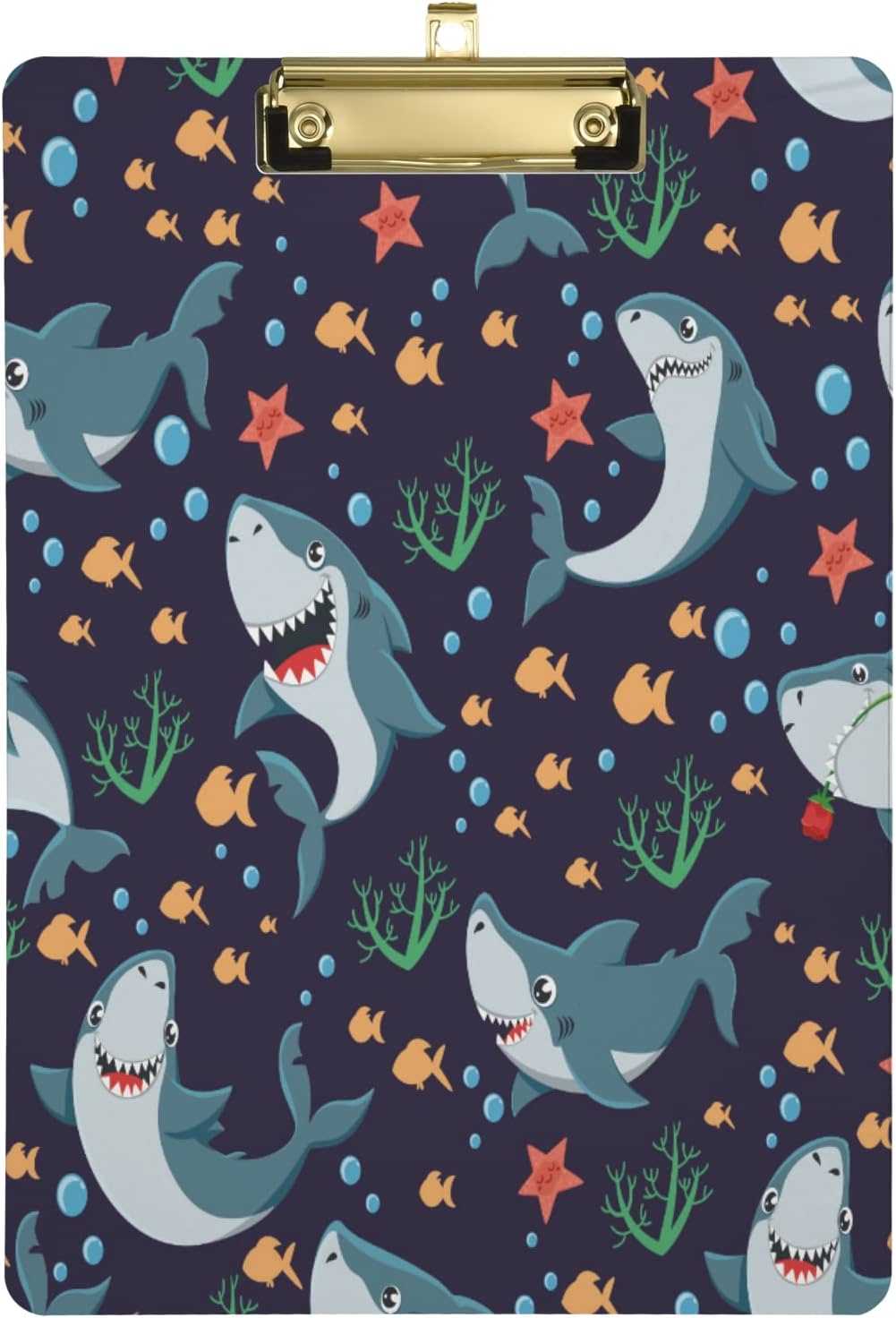 ZHANZZK Shark Clipboard Hardboard Wood Nursing Clip Board and Pull for ...