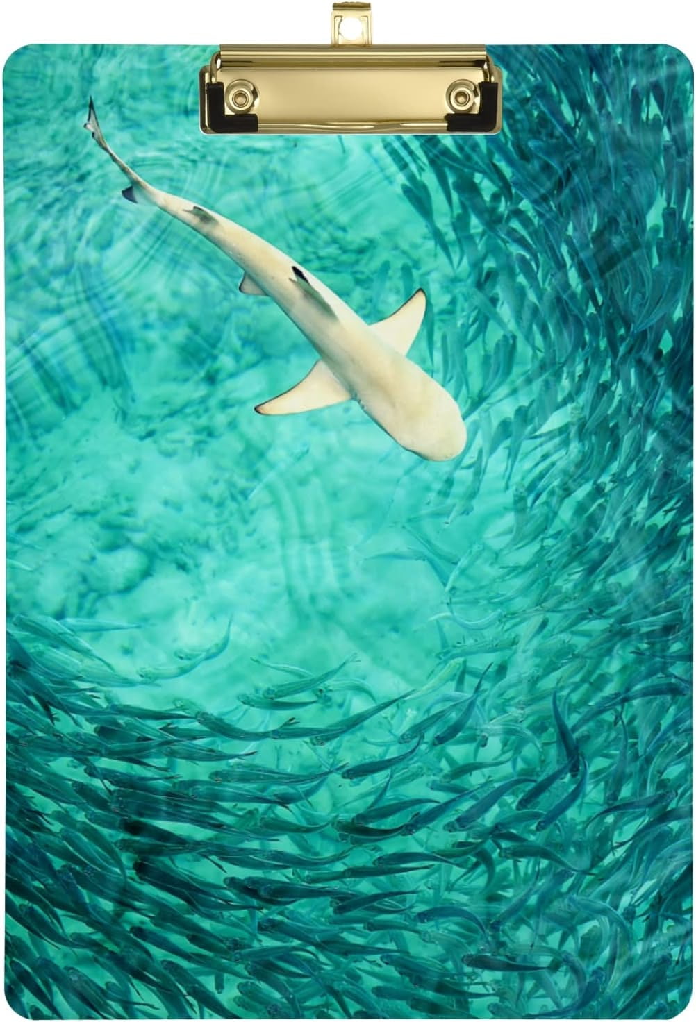 ZHANZZK Shark Hunting Clipboard Hardboard Wood Nursing Clip Board and ...