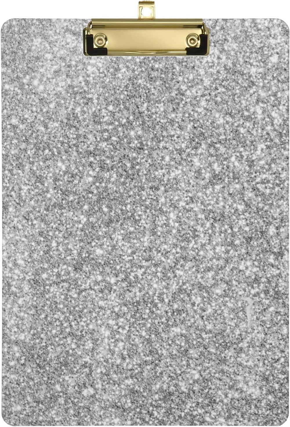 ZHANZZK Silver Glitter Clipboard Hardboard Wood Nursing Clip Board and ...