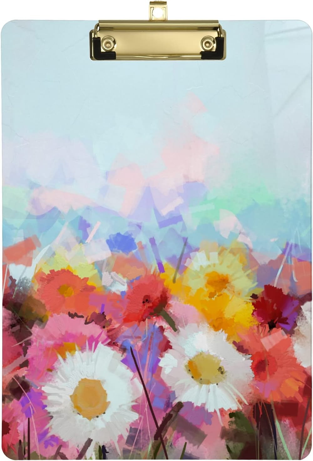 ZHANZZK Spring Flower Pink Tulip Floral Clipboard Hardboard Wood ...