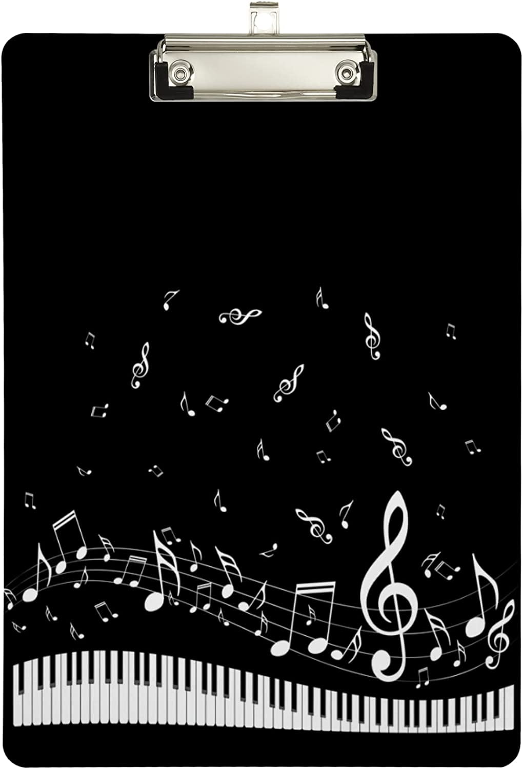 ZHANZZK Stylish Piano KeysMusical Notes Pattern Clipboard Hardboard ...
